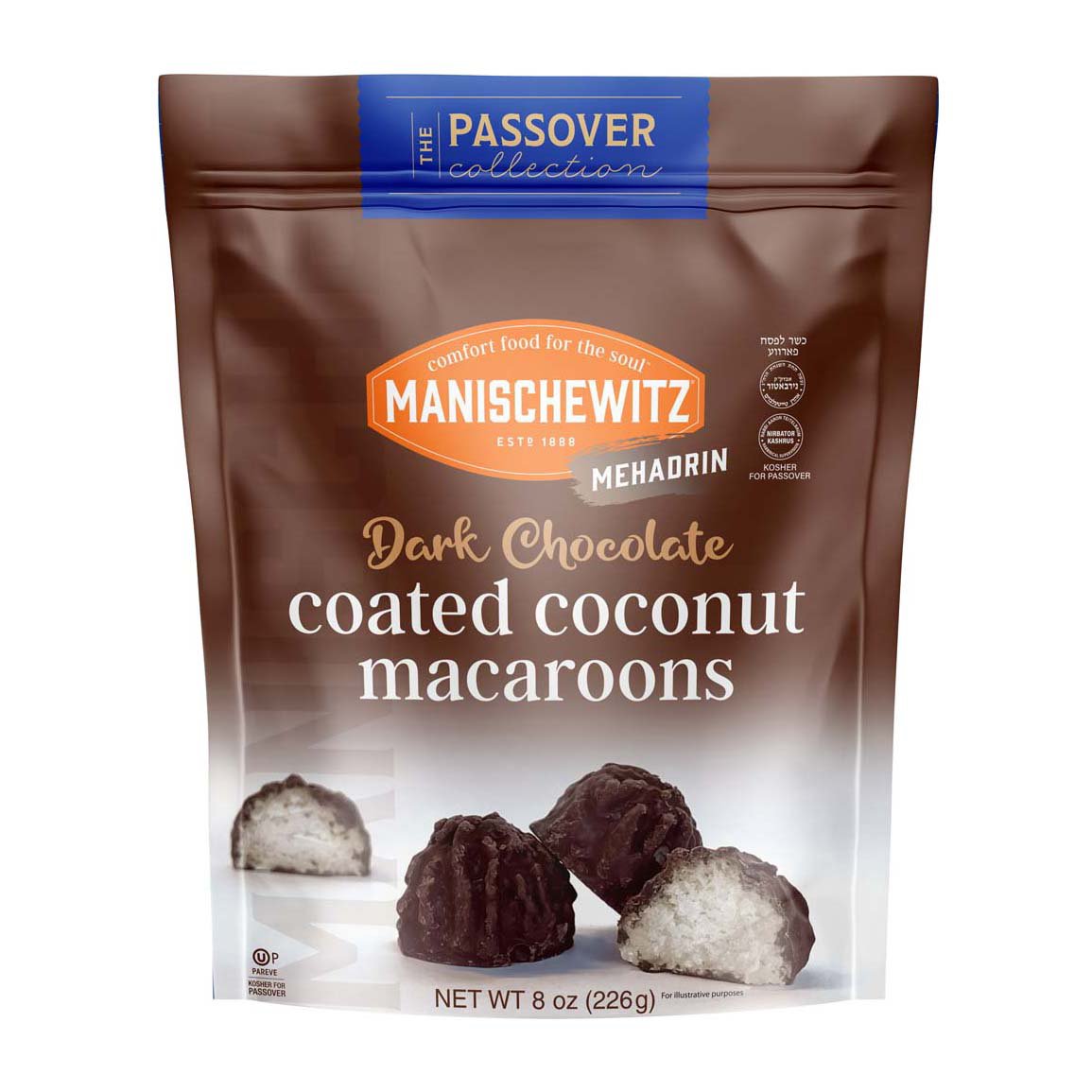 Manischewitz Dark Chocolate Coated Coconut Macaroons - Shop Cookies at ...