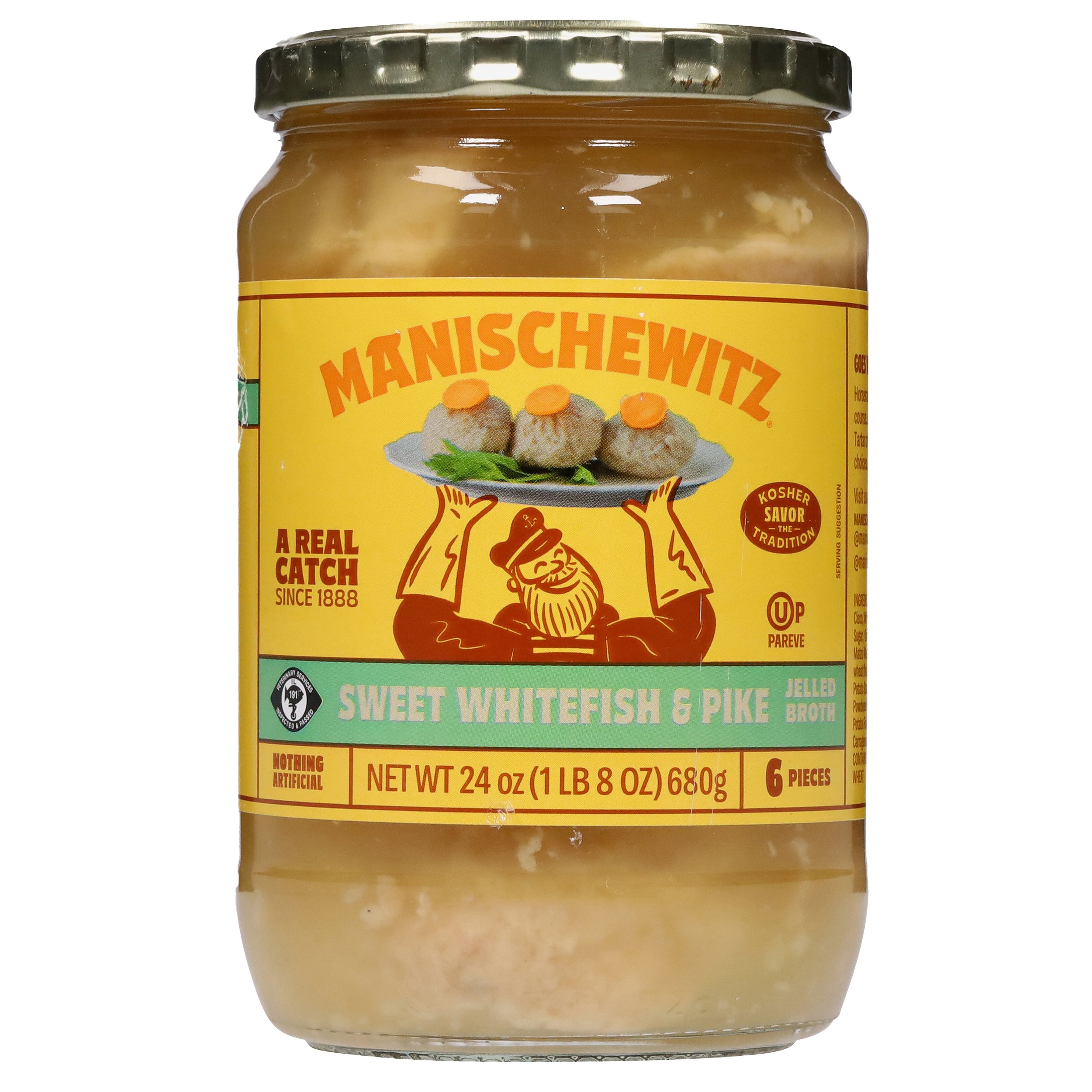 Manischewitz Kosher Sweet Whitefish & Pike Jelled Broth - Shop Seafood ...