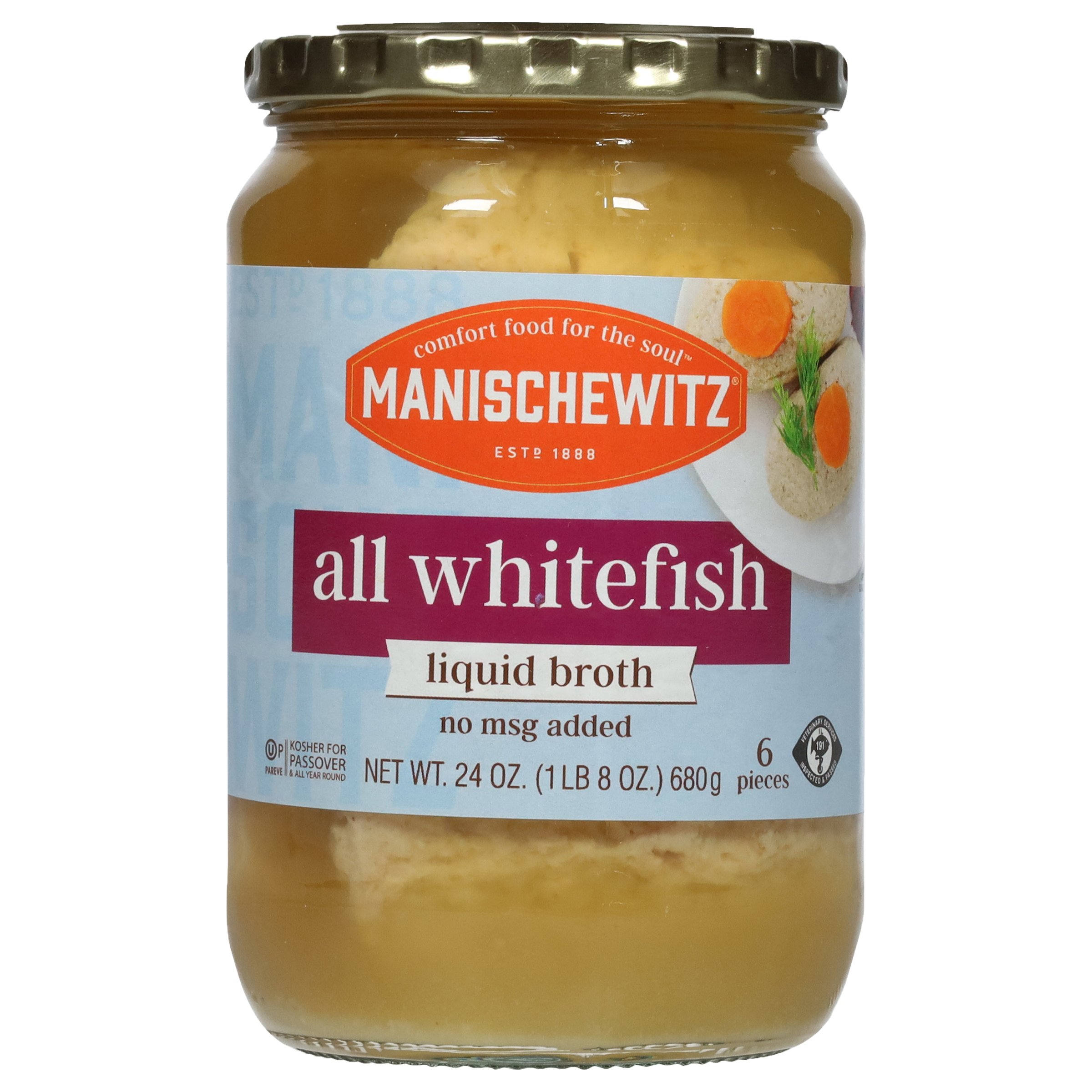 Manischewitz Kosher All Whitefish Liquid Broth - Shop Seafood at H-E-B