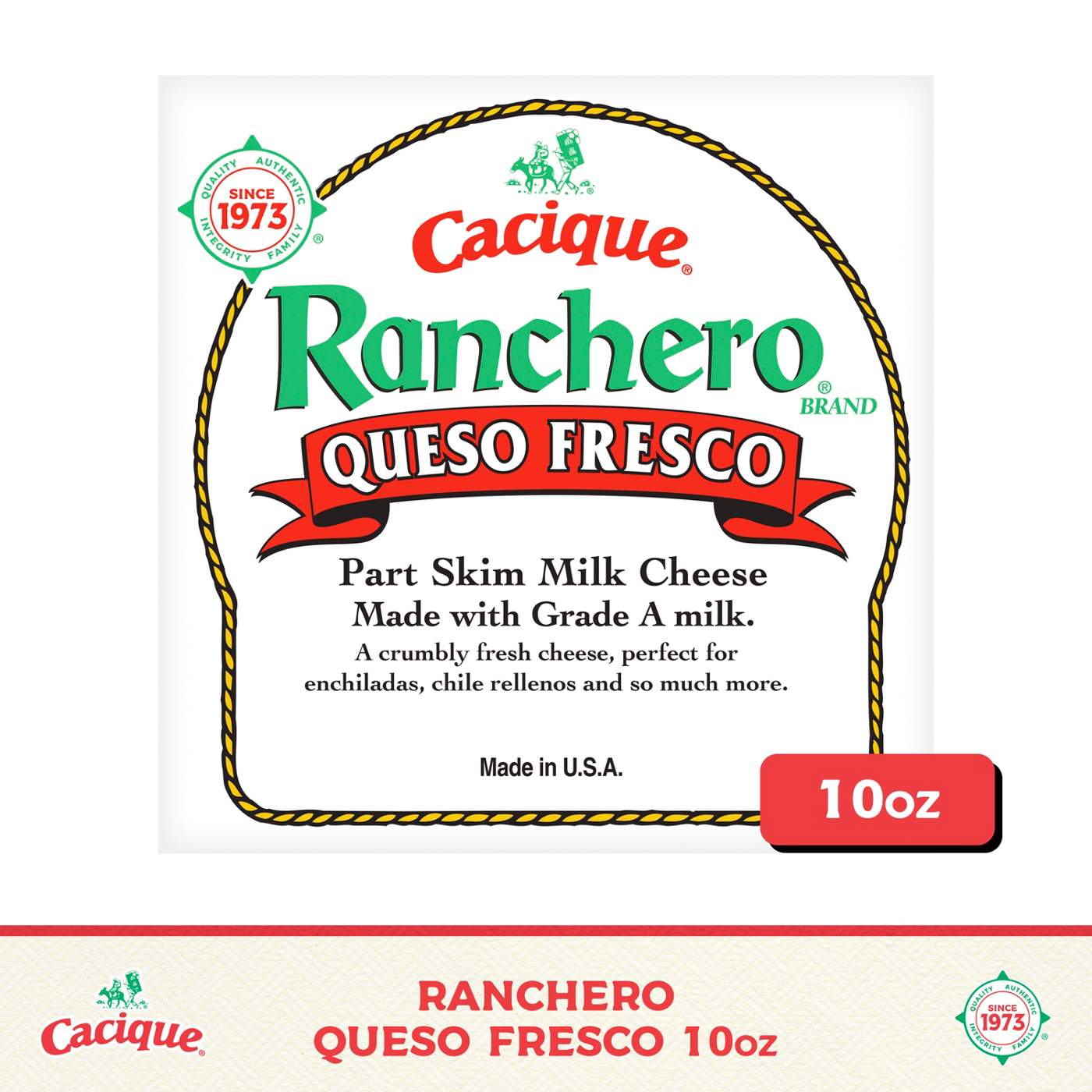 Cacique Ranchero Queso Fresco Cheese - Shop Cheese at H-E-B