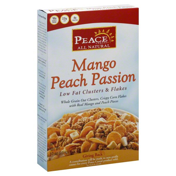 Peace Low Fat Mango Peach Passion Clusters and Flakes Cereal - Shop ...