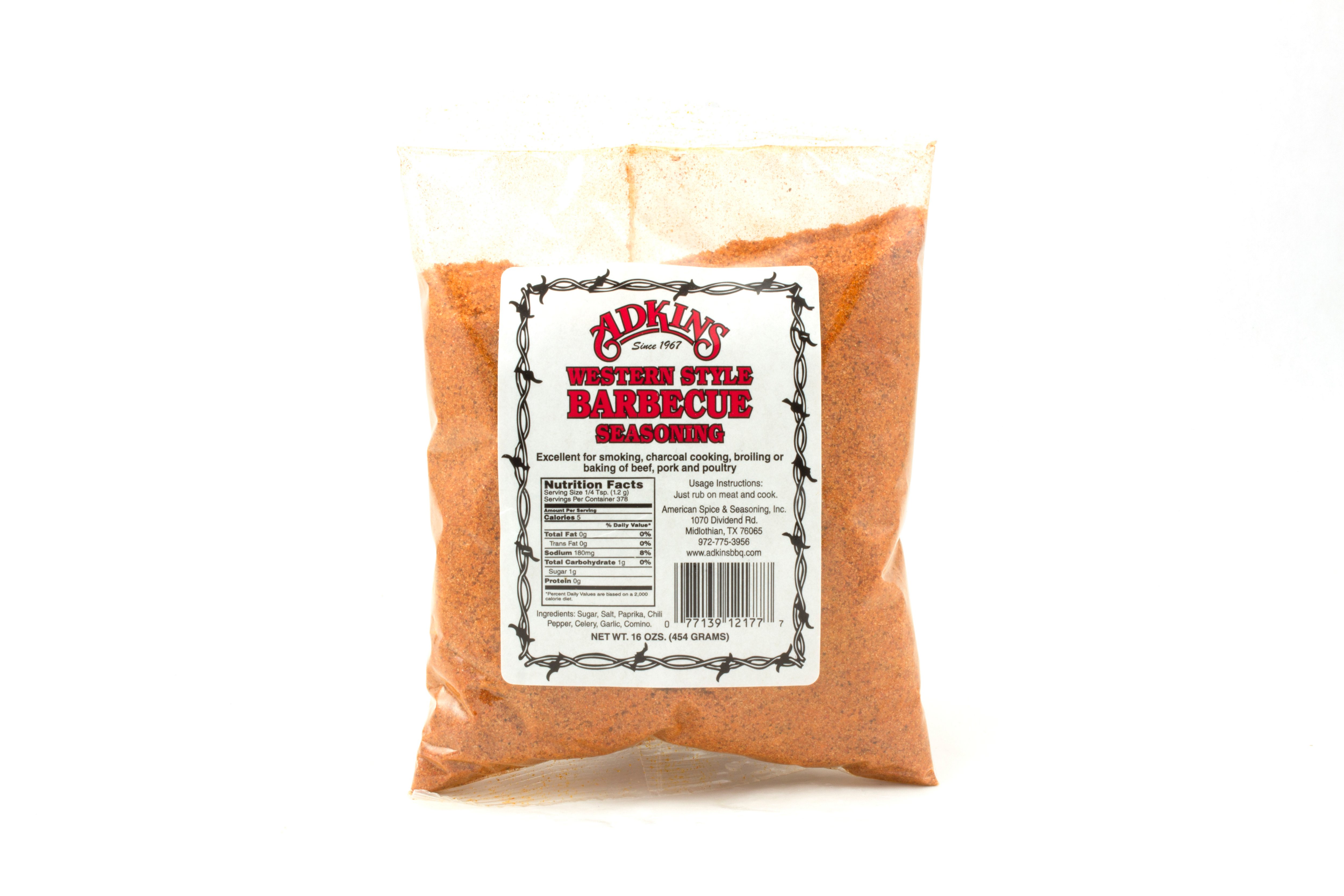 Adkins Western Style BBQ Seasoning - Shop Spice mixes at H-E-B