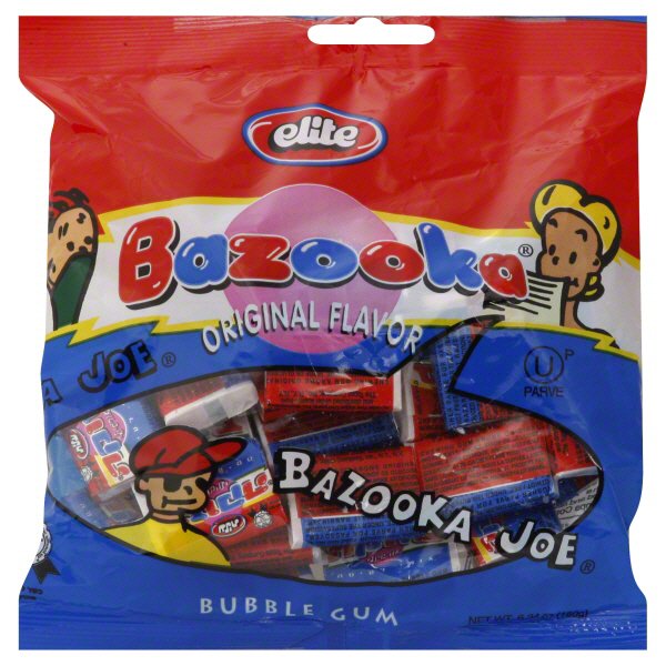 Elite Kosher Bazooka Original Flavor Bubble Gum - Shop Snacks & Candy ...