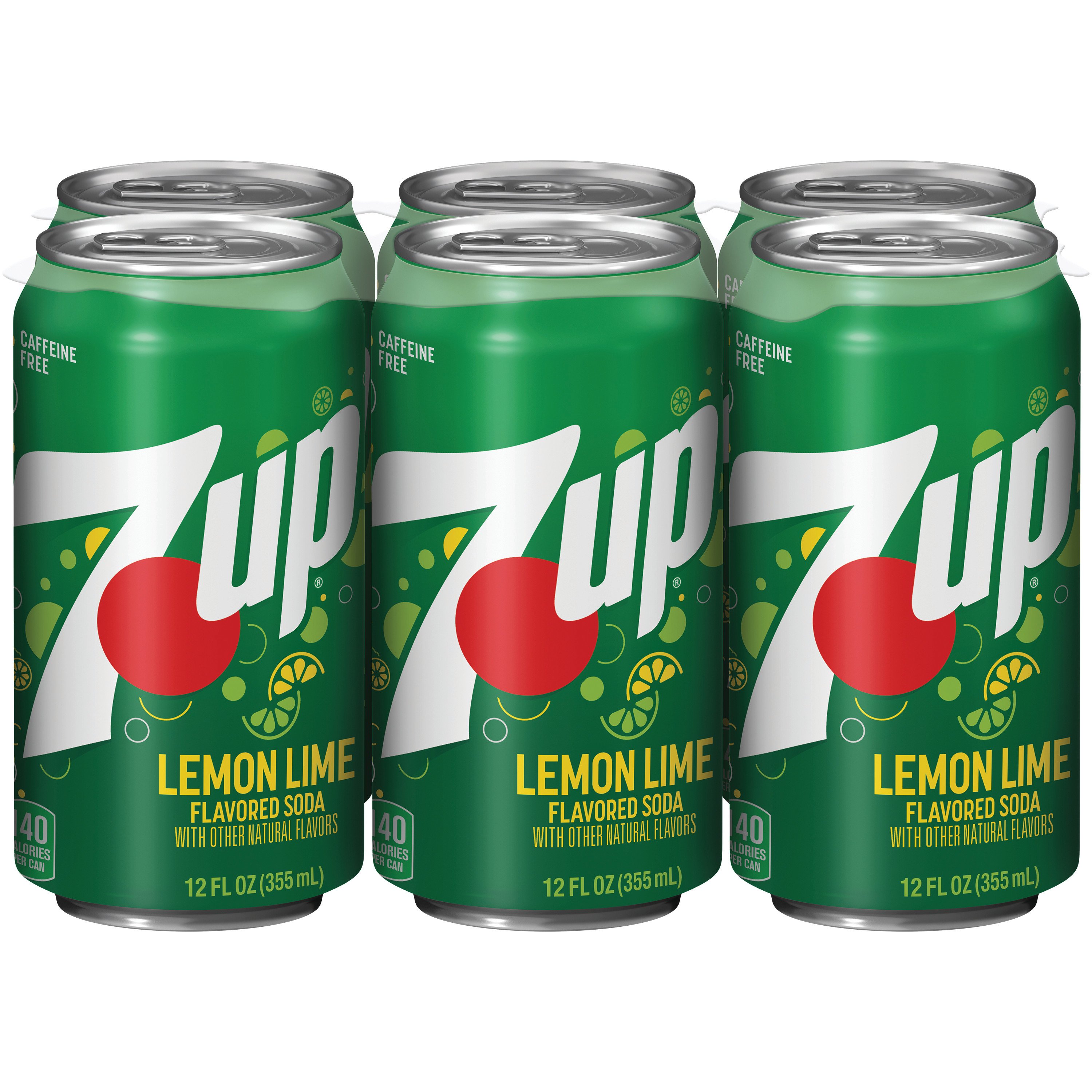 7UP Lemon Lime Soda 6 pk Cans - Shop Soda at H-E-B