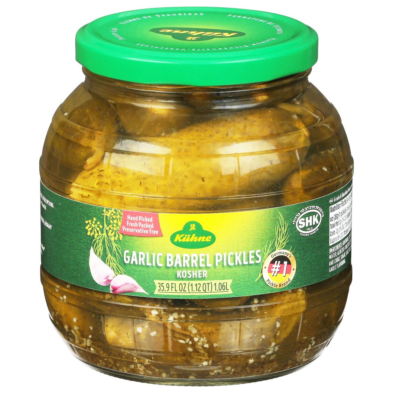 Kuhne Garlic Barrel Pickles - Shop Pickles & cucumber at H-E-B