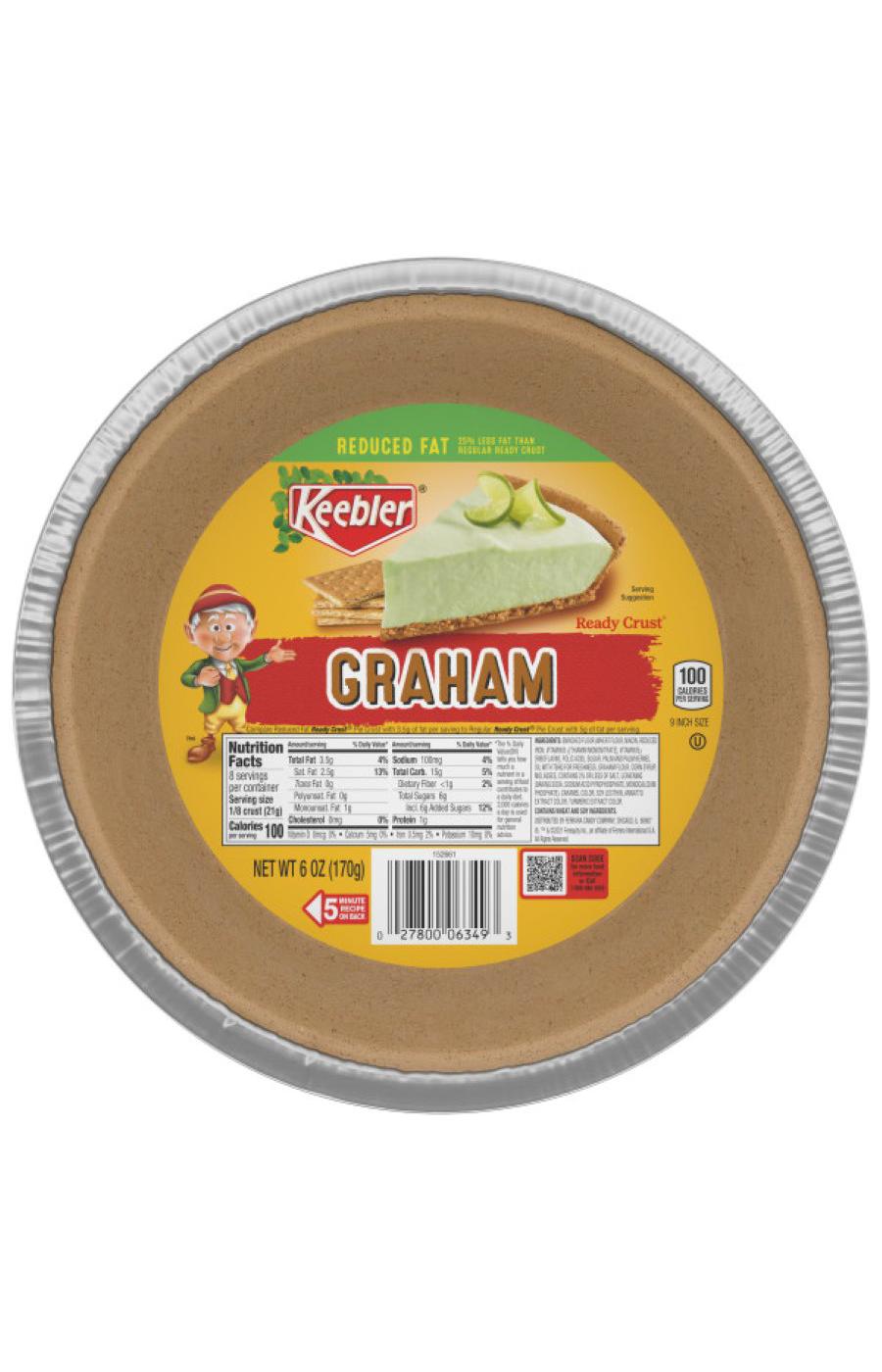 Keebler Reduced Fat 9" Graham Cracker Pie Crust - Shop Pie crusts at H-E-B