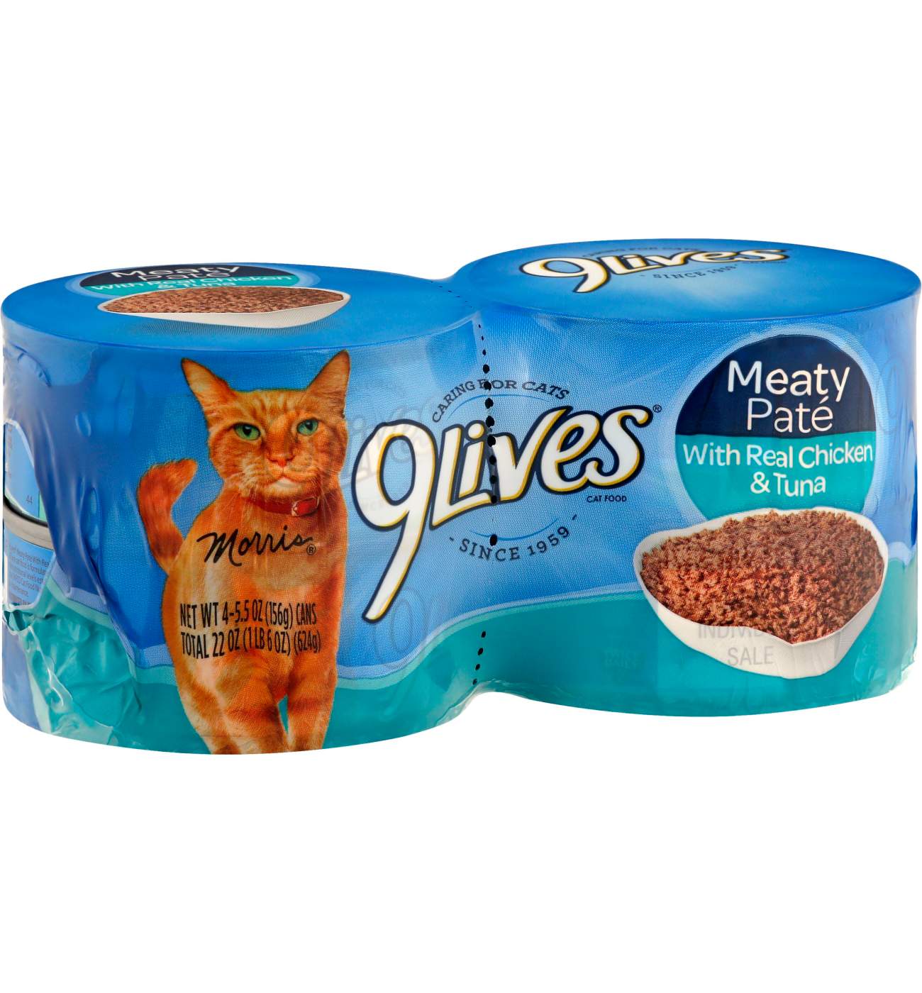 9Lives Meaty Pate with Real Chicken & Tuna Wet Cat Food - Shop Food at ...