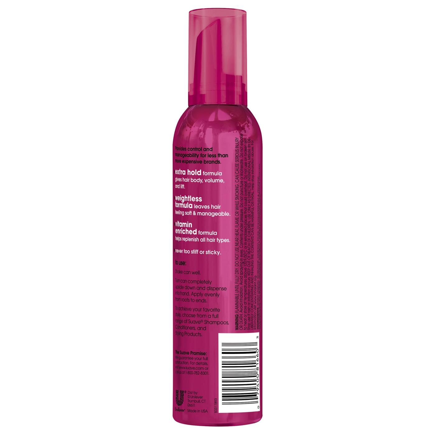 Suave Extra Hold Shaping Mousse - Shop Styling products & treatments at ...