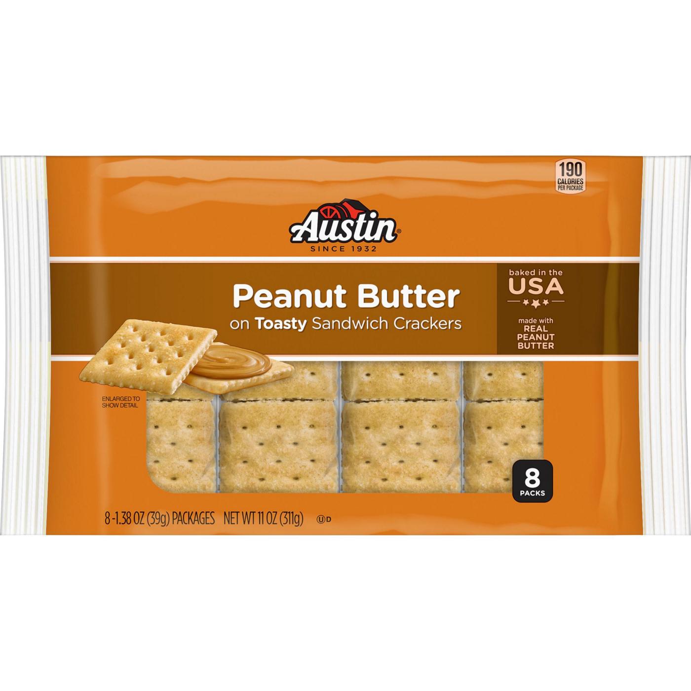 Austin Peanut Butter on Toasty Sandwich Crackers, 11 oz - Shop Crackers ...