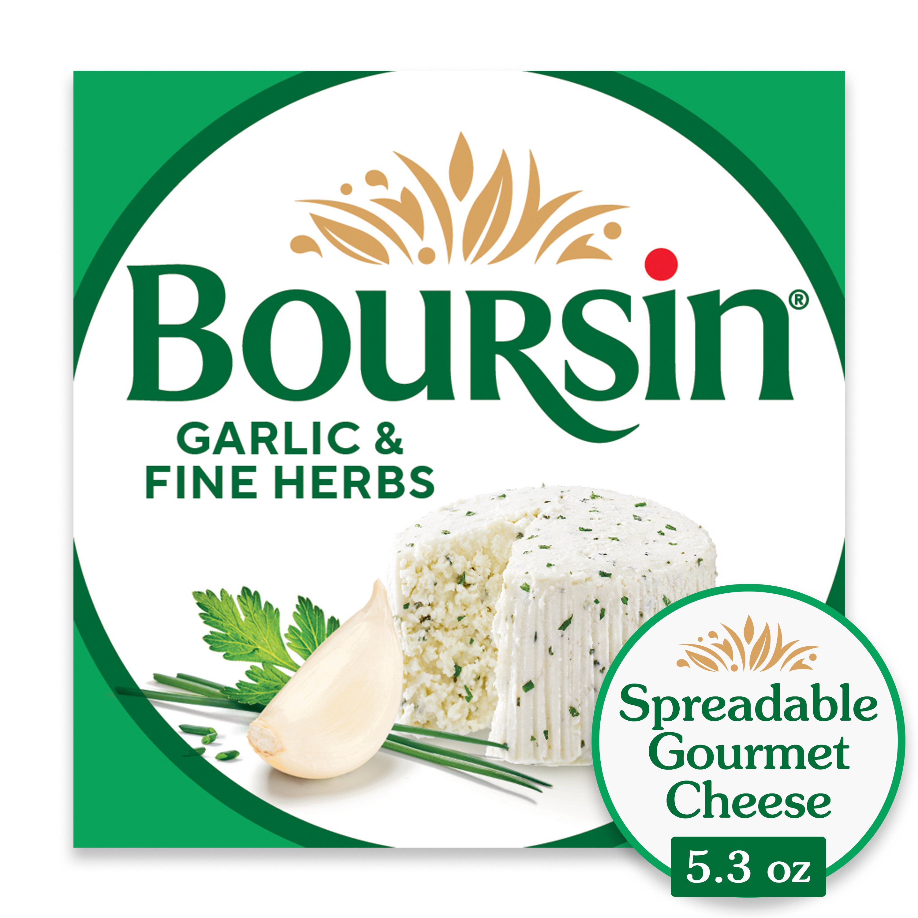 Boursin Gourmet Cheese Spread - Garlic & Fine Herbs, 5.3 oz | Central ...