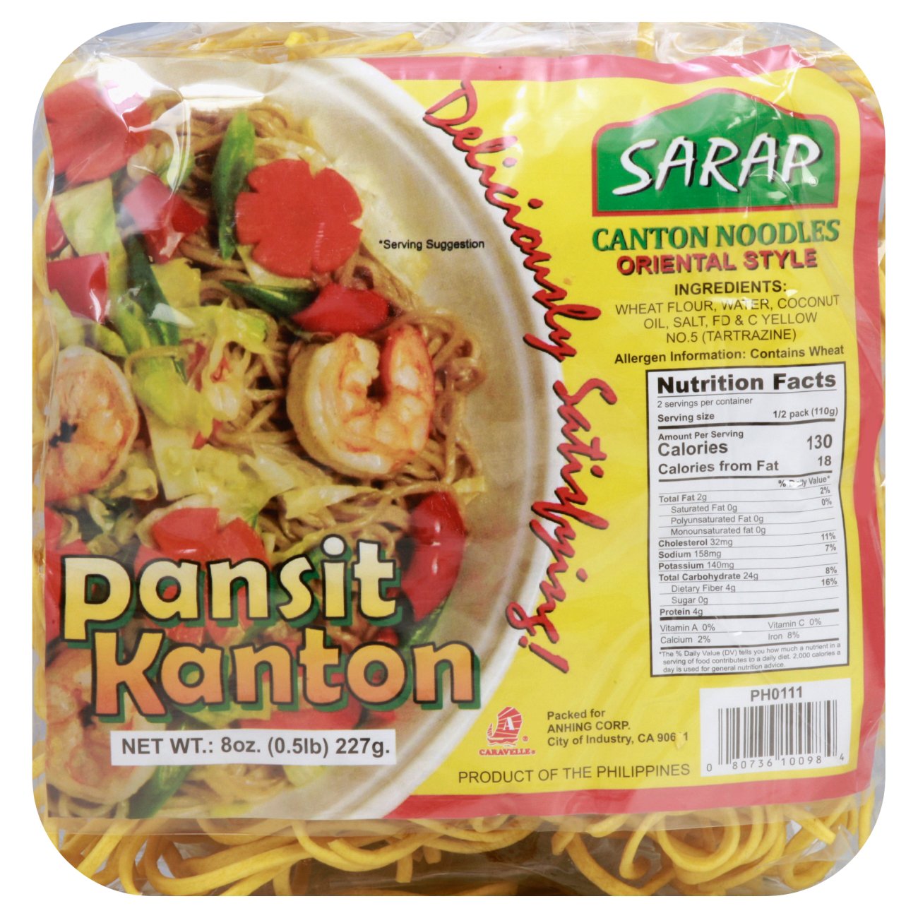 Sarap Pansit Kanton Oriental Style Canton Noodles - Shop Pasta at H-E-B