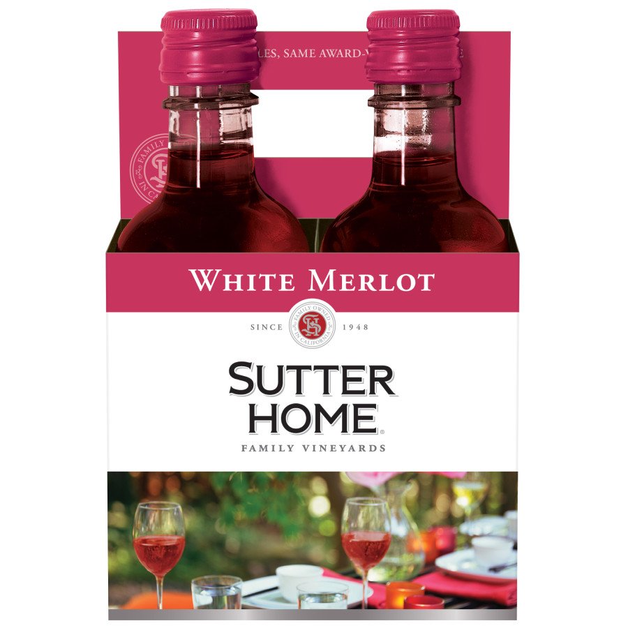 Sutter Home Family Vineyards White Merlot 187 mL Bottles - Shop Wine at ...