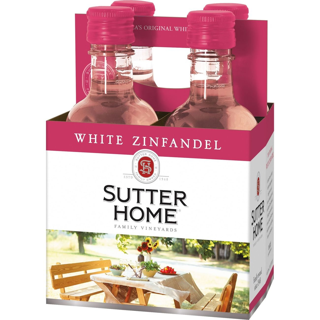 Sutter Home White Zinfandel California Wine 4 pk Bottles - Shop Wine at ...