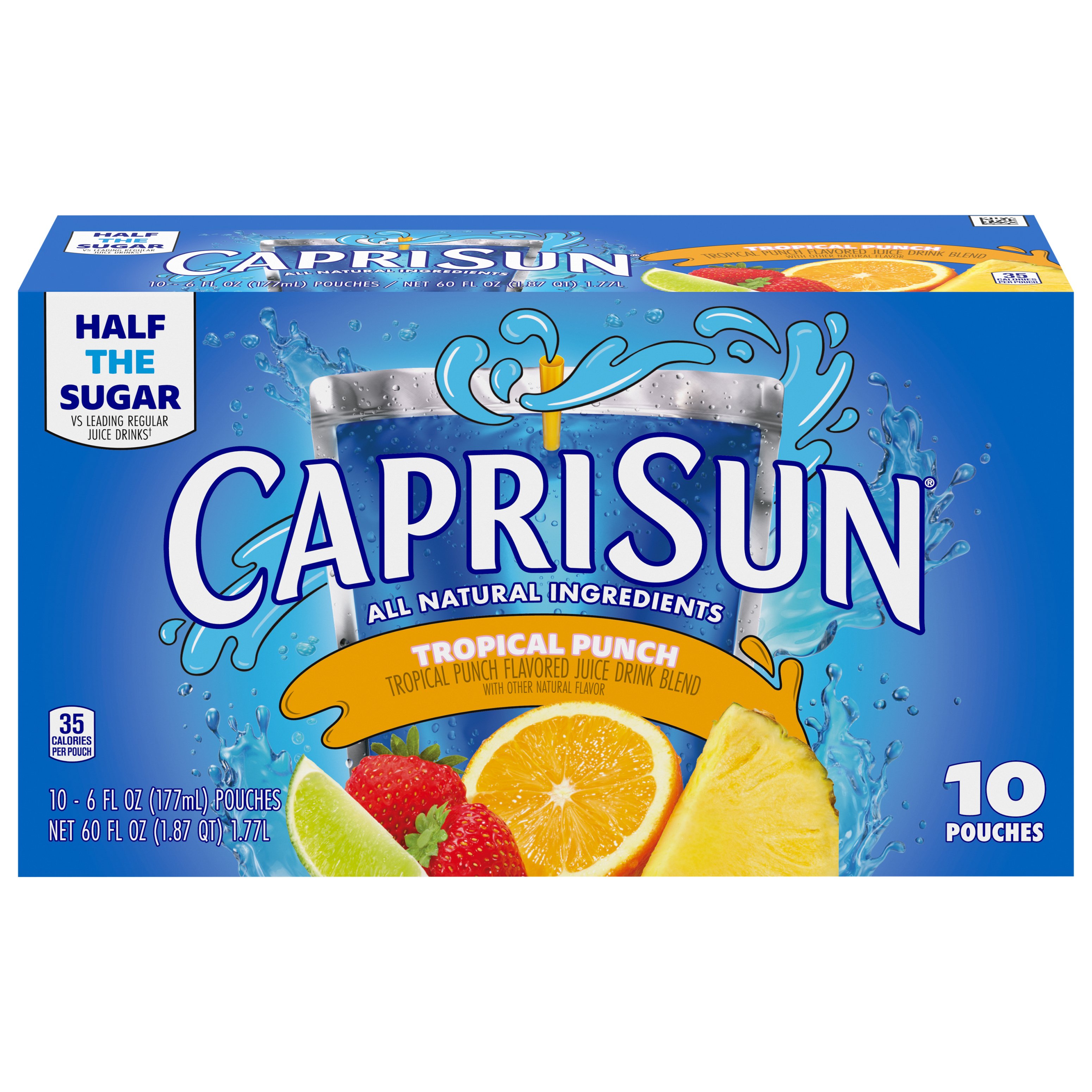 Capri Sun Tropical Punch Juice Drink Blend 10 pk Pouches - Shop Juice ...