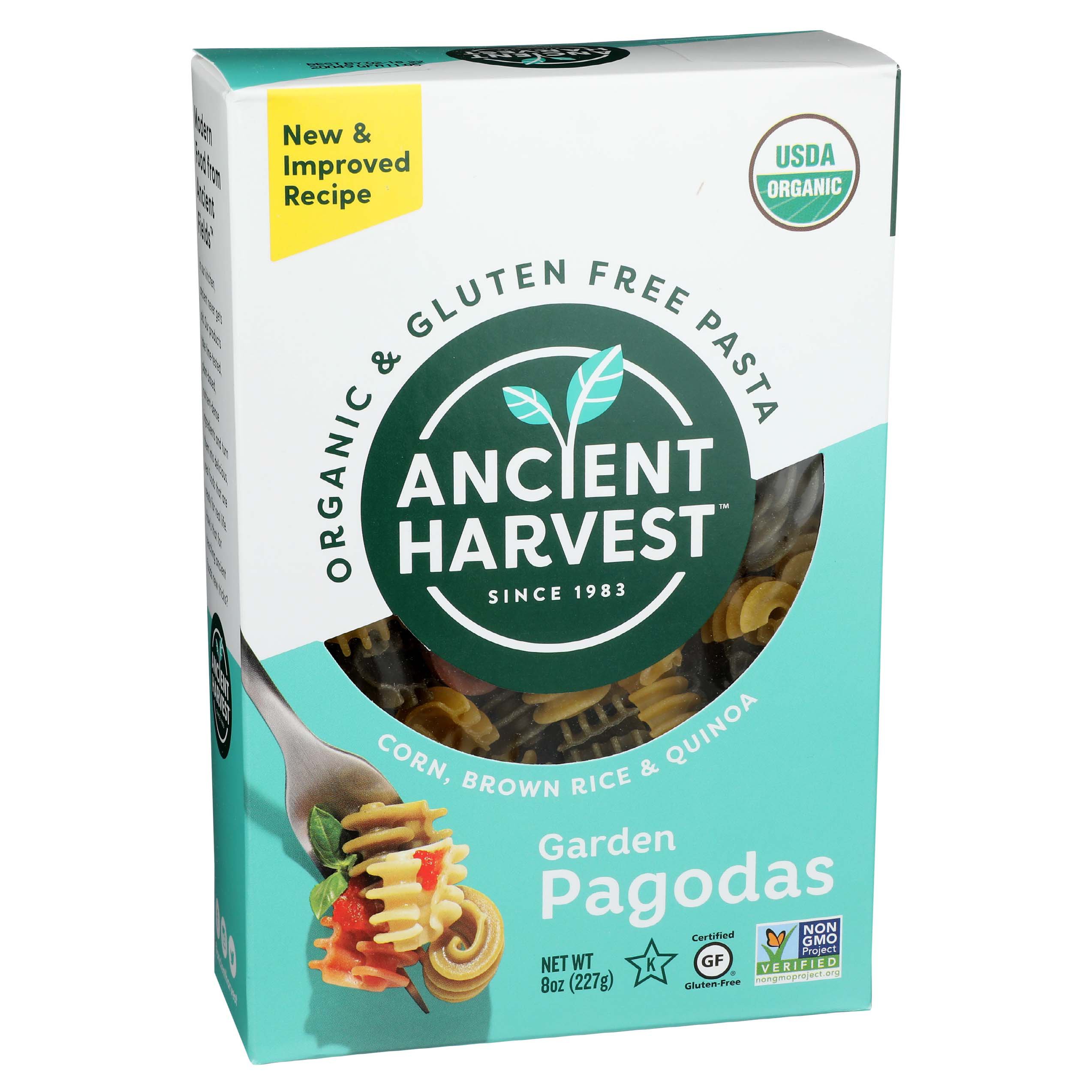 Ancient Harvest Organic Gluten Free Garden Pagodas Pasta - Shop Pasta ...