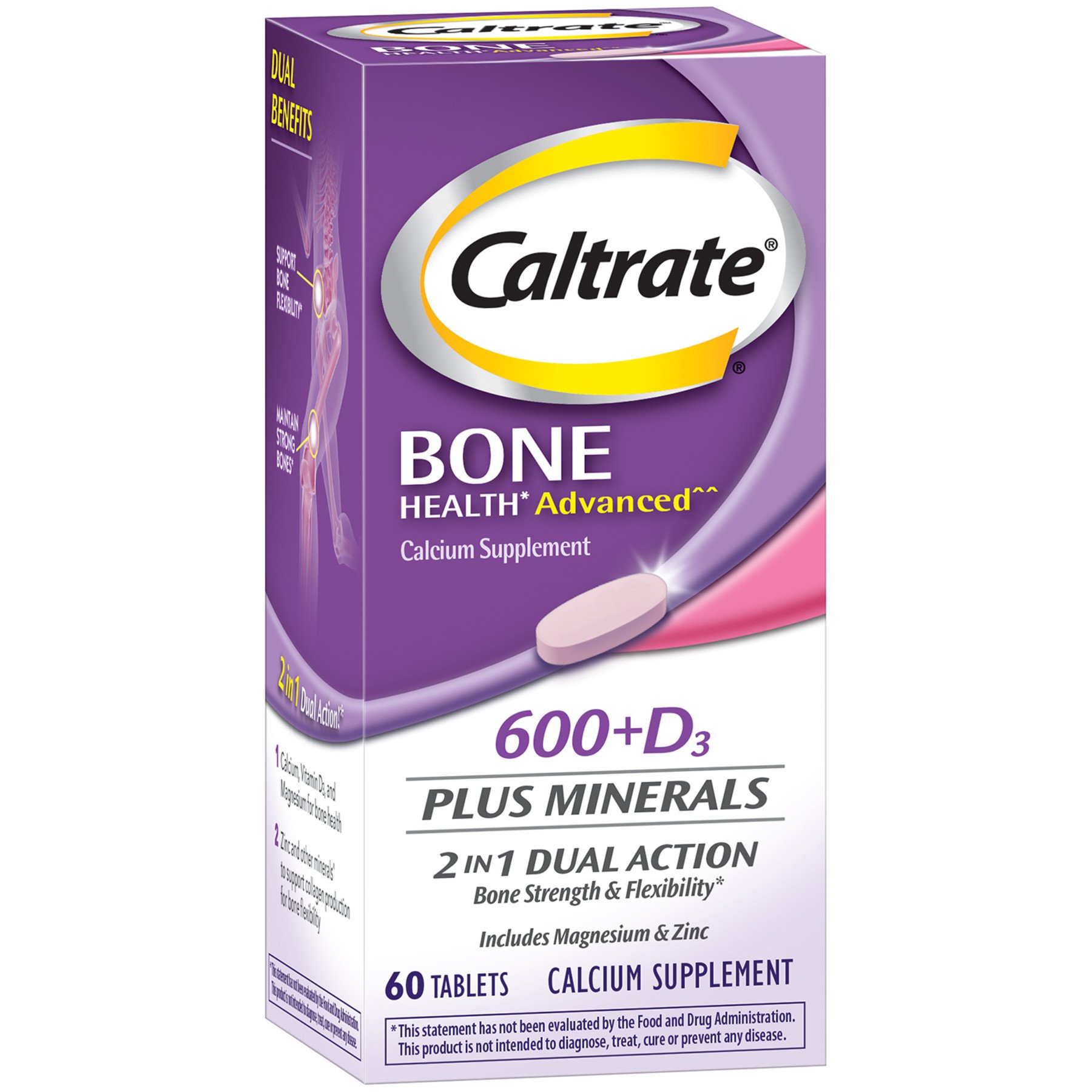 Caltrate 600+D3 Plus Minerals & Calcium Supplement Tablets - Shop ...