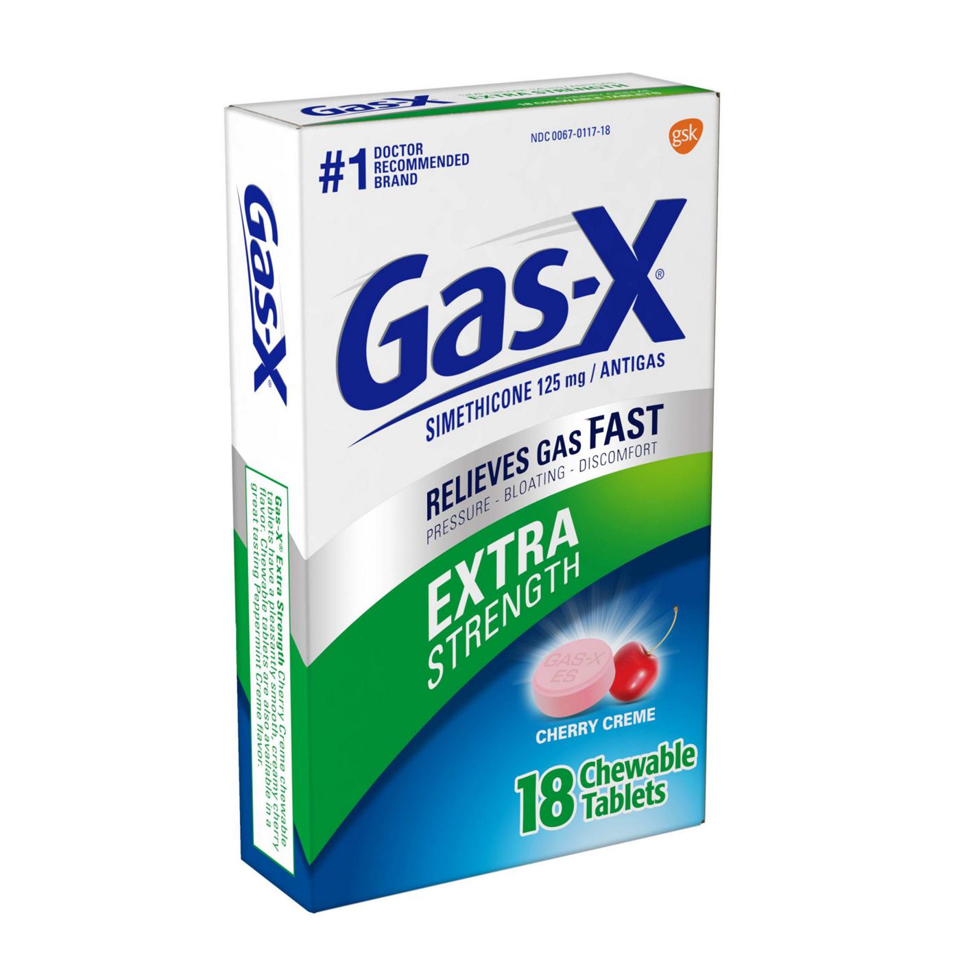 Gas X Extra Strength Chewable Tablets Cherry Creme Shop Digestion