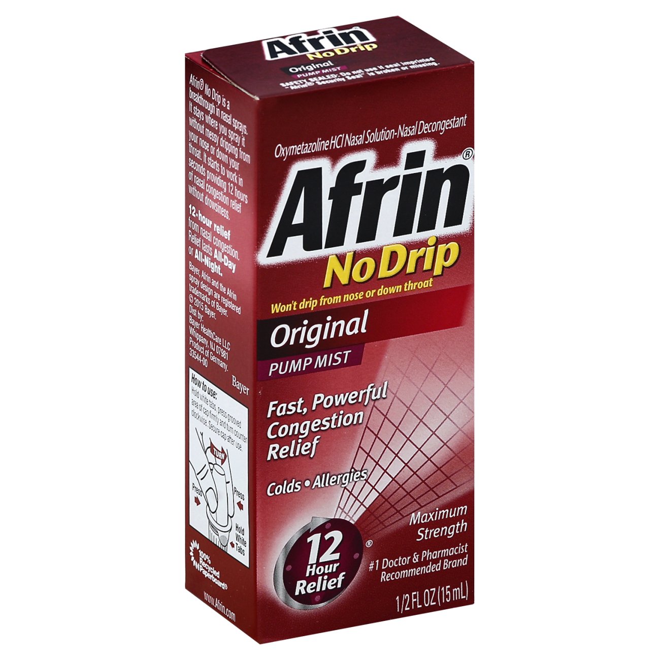 Afrin No Drip Original Maximum Strength Pump Mist - Shop Sinus ...