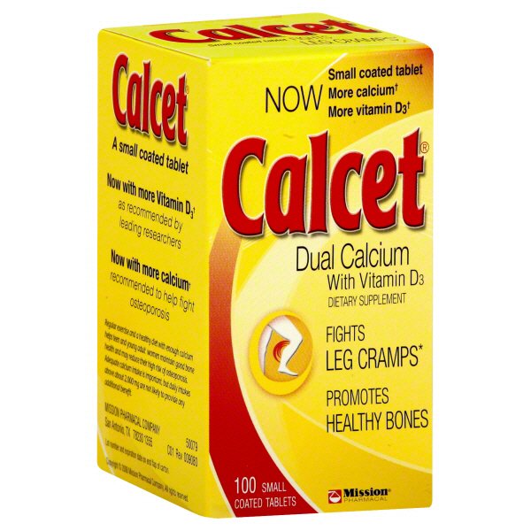 Calcet Dual Calcium with Vitamin D3 Small Coated Tablets - Shop ...