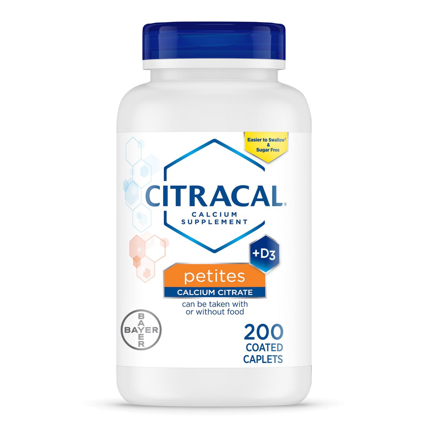Citracal Calcium Citrate + D3 Petites Coated Tablets - Shop Minerals at ...