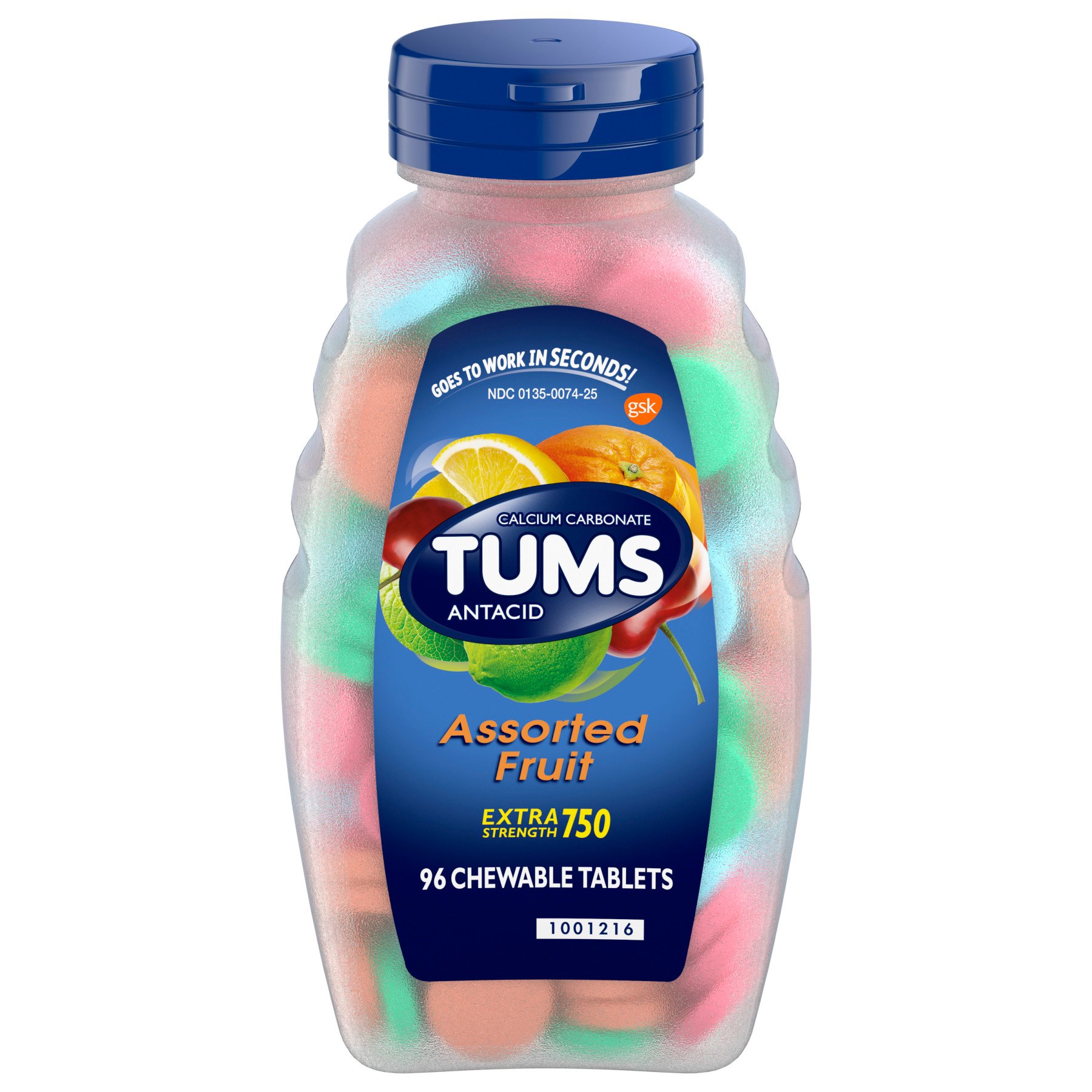 Tums Chewable Antacid Tablets, Assorted Fruit - Shop Digestion & nausea ...