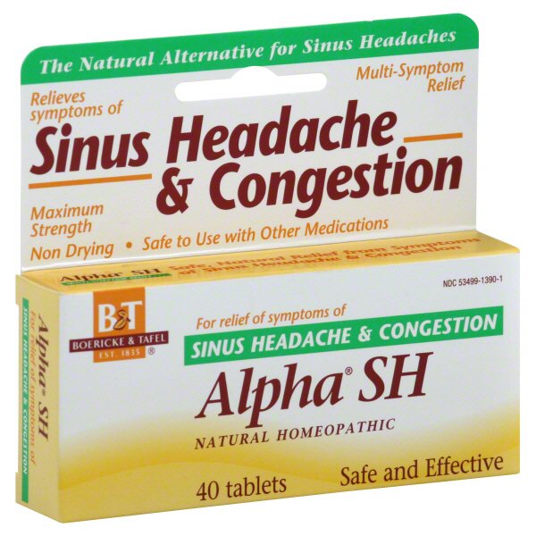B&T Alpha Sh Maximum Strength Sinus Headache And Congestion Tablets ...