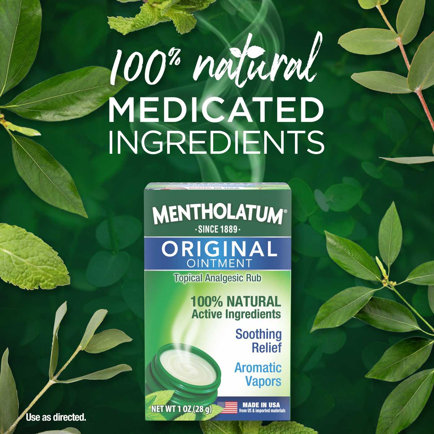 Mentholatum Original Vapor Topical Chest Rub Ointment - Shop Herbs ...