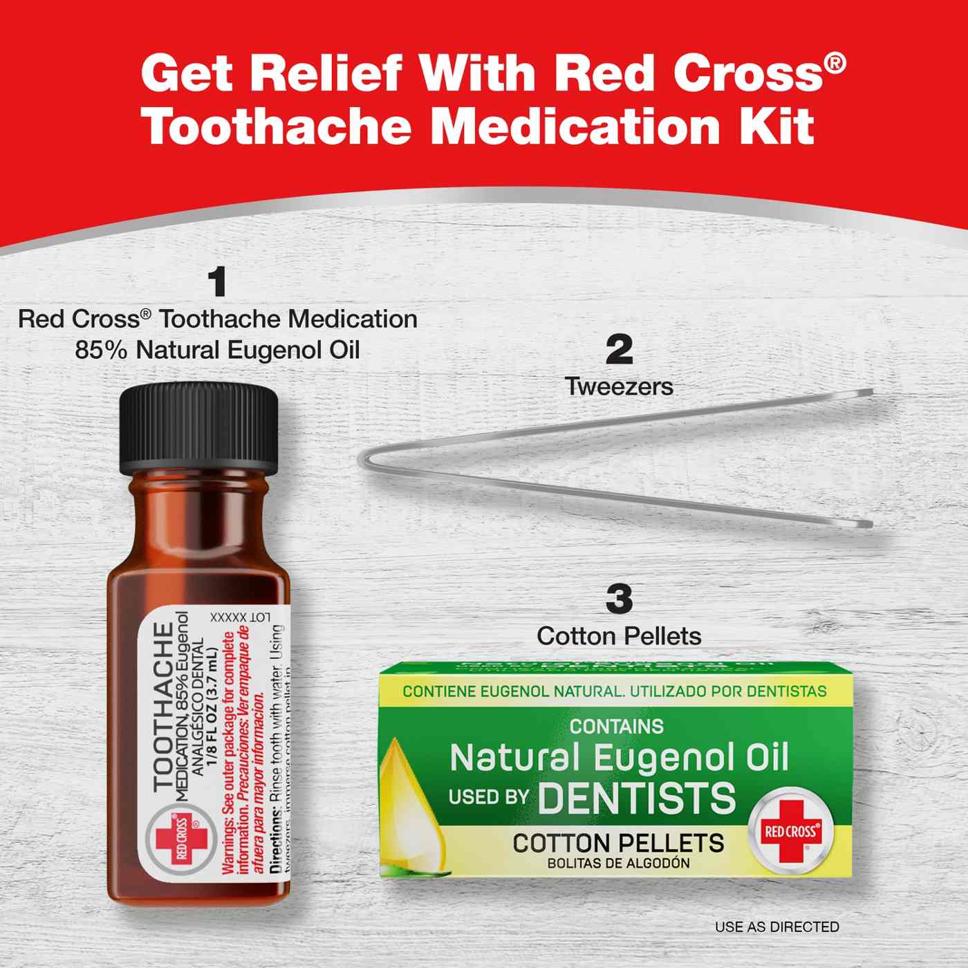 Red Cross Severe Toothache Relief Kit - Shop Oral pain relief at H-E-B