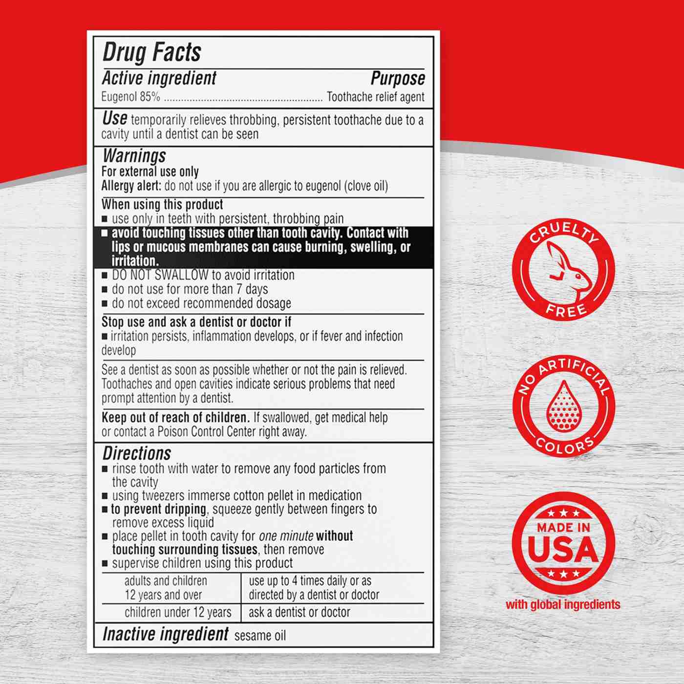 Red Cross Severe Toothache Relief Kit - Shop Oral pain relief at H-E-B