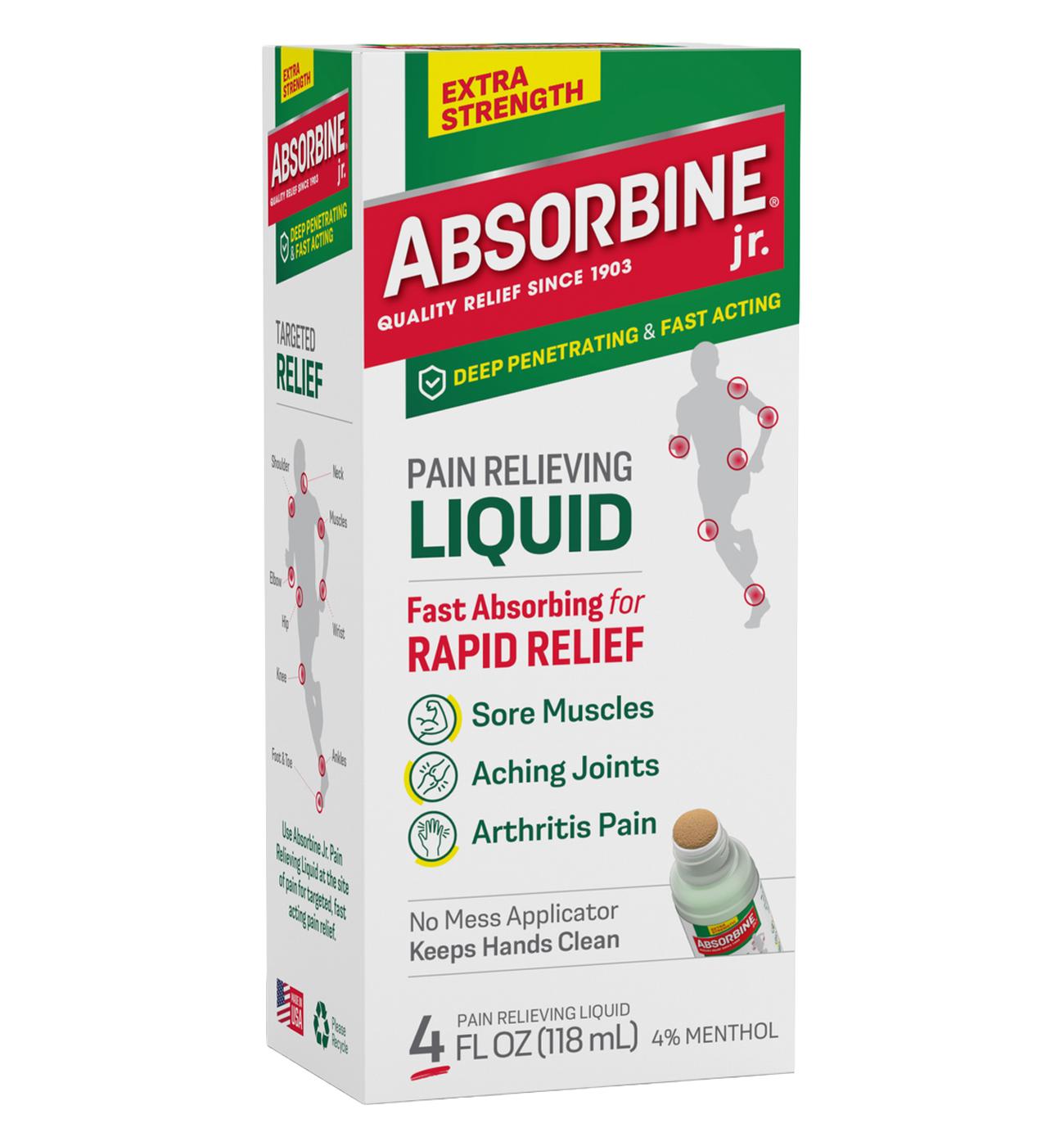 Absorbine Jr. Plus Pain Relieving Liquid Extra Strength Formula - Shop ...