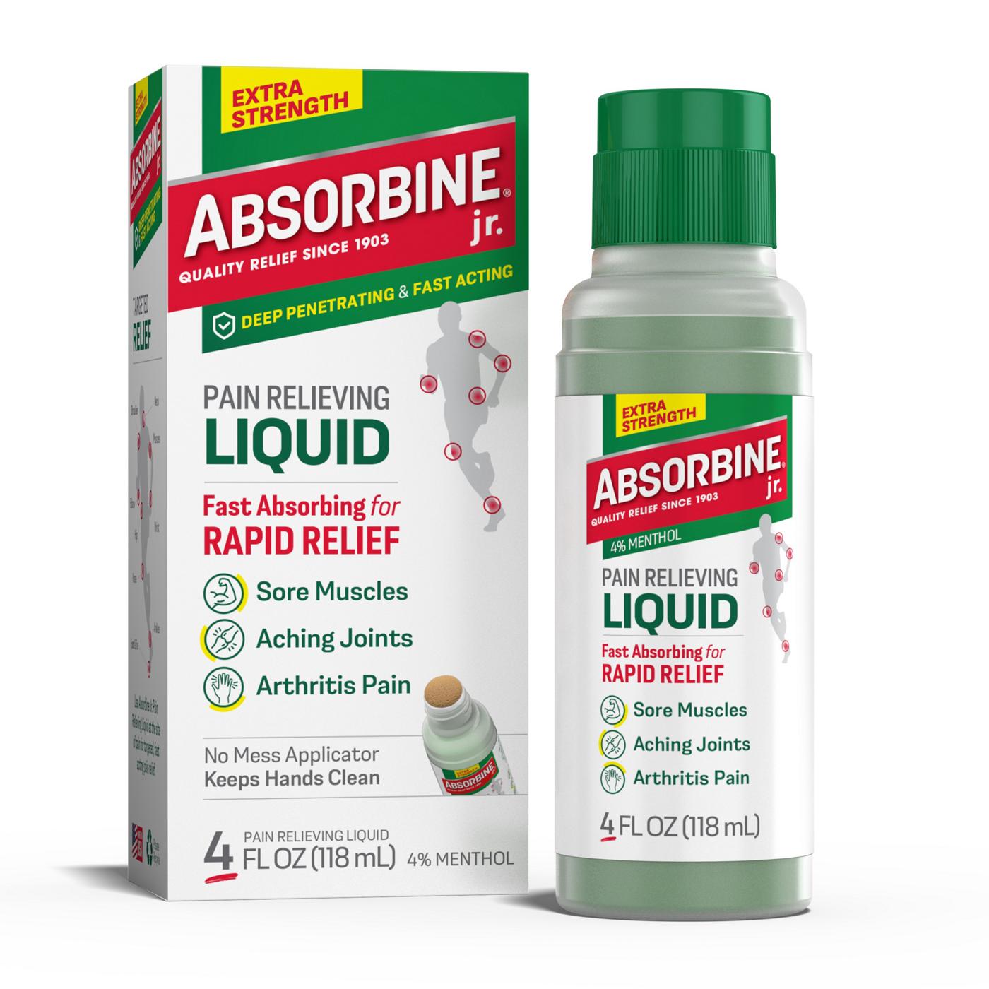 Absorbine Jr. Plus Pain Relieving Liquid Extra Strength Formula - Shop ...