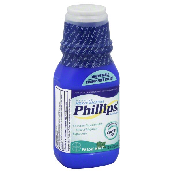 Phillips Milk of Magnesia Fresh Mint - Shop Medicines & Treatments at H-E-B