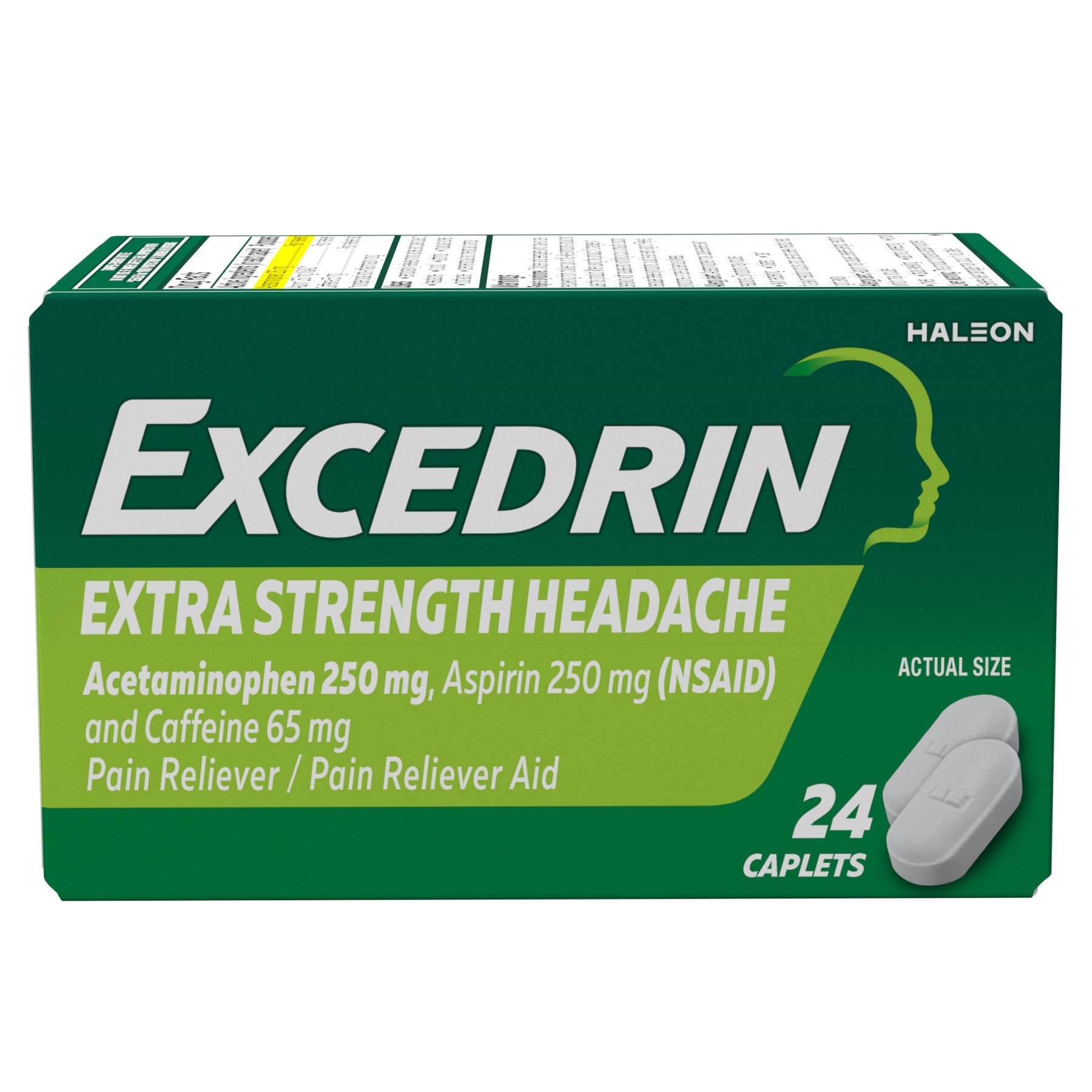 Excedrin Extra Strength Headache Relief 250 mg Caplets - Shop Pain ...