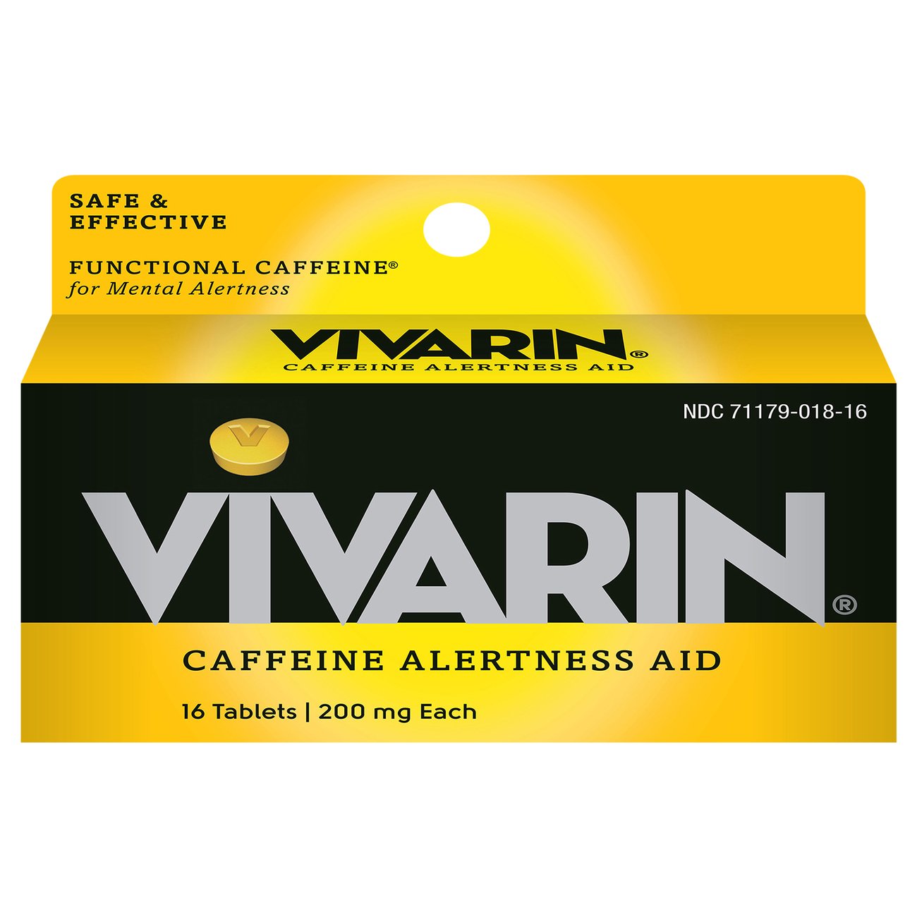 Vivarin Caffeine Alertness Aid Tablets - 200 mg - Shop Sleep & Snoring ...
