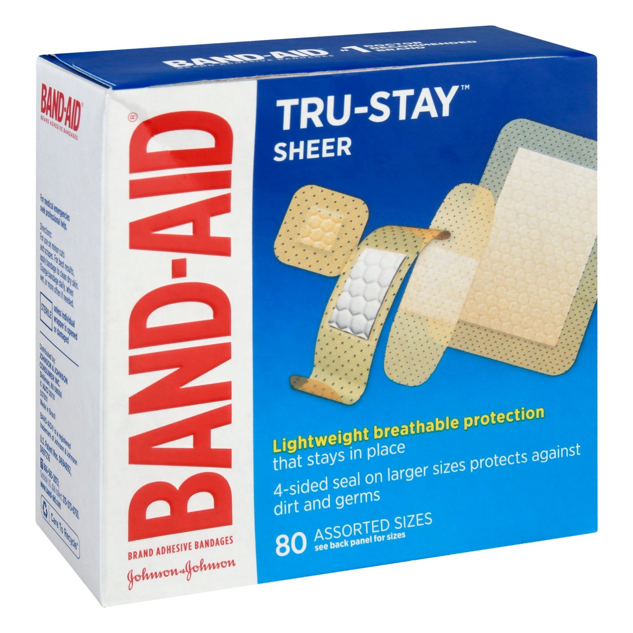 Band-Aid Brand Tru-Stay Sheer Bandages - Shop Bandages & gauze at H-E-B