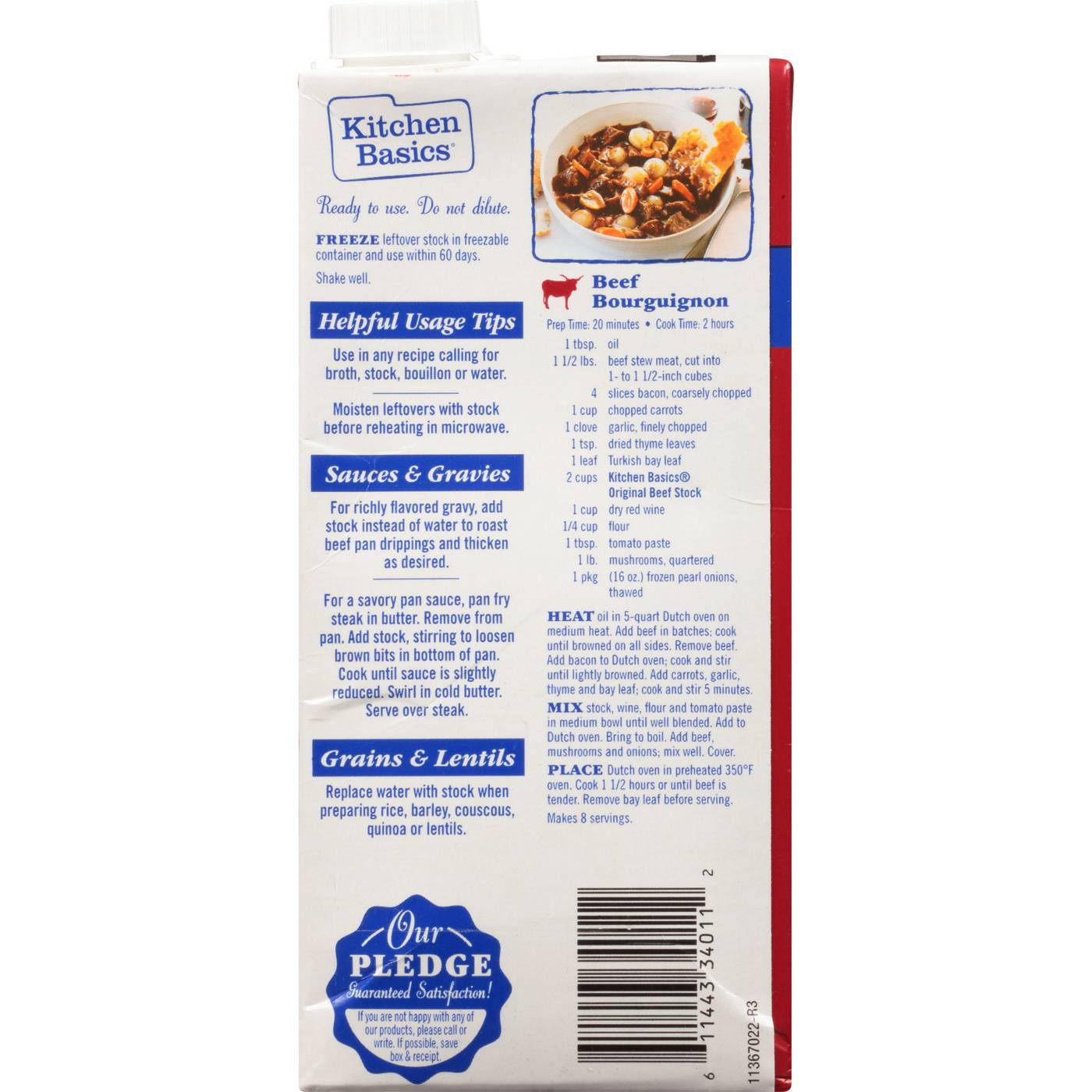 Kitchen Basics Original Beef Cooking Stock - Shop Broth & bouillon at H-E-B