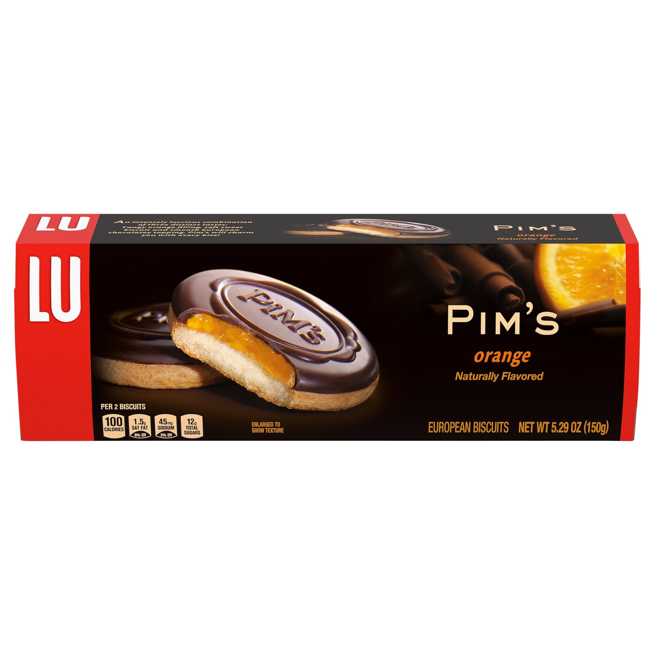 LU Pim's Orange European Biscuits - Shop Cookies at H-E-B