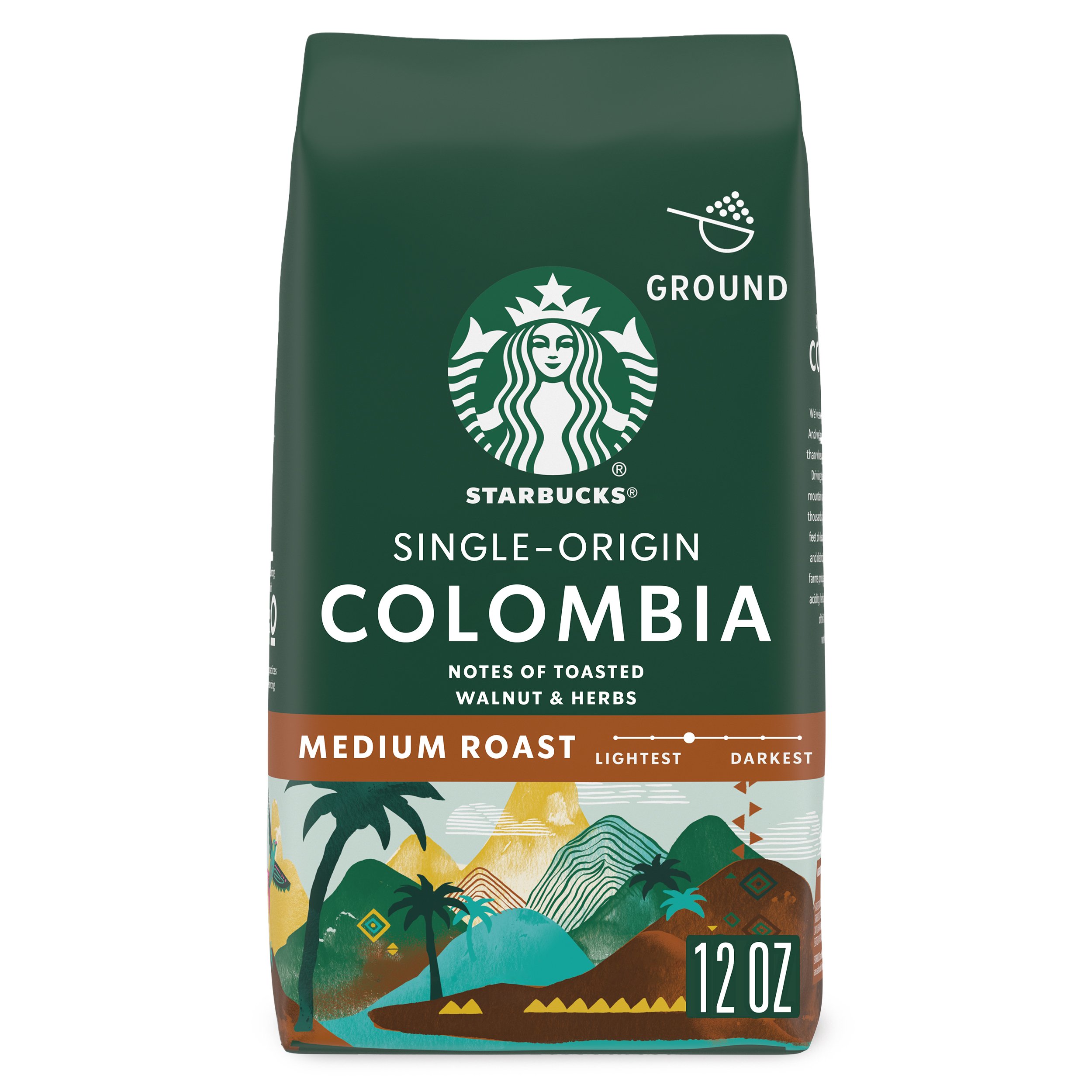 Starbucks Colombia Medium Roast Ground Coffee, 12 oz | Central Market ...