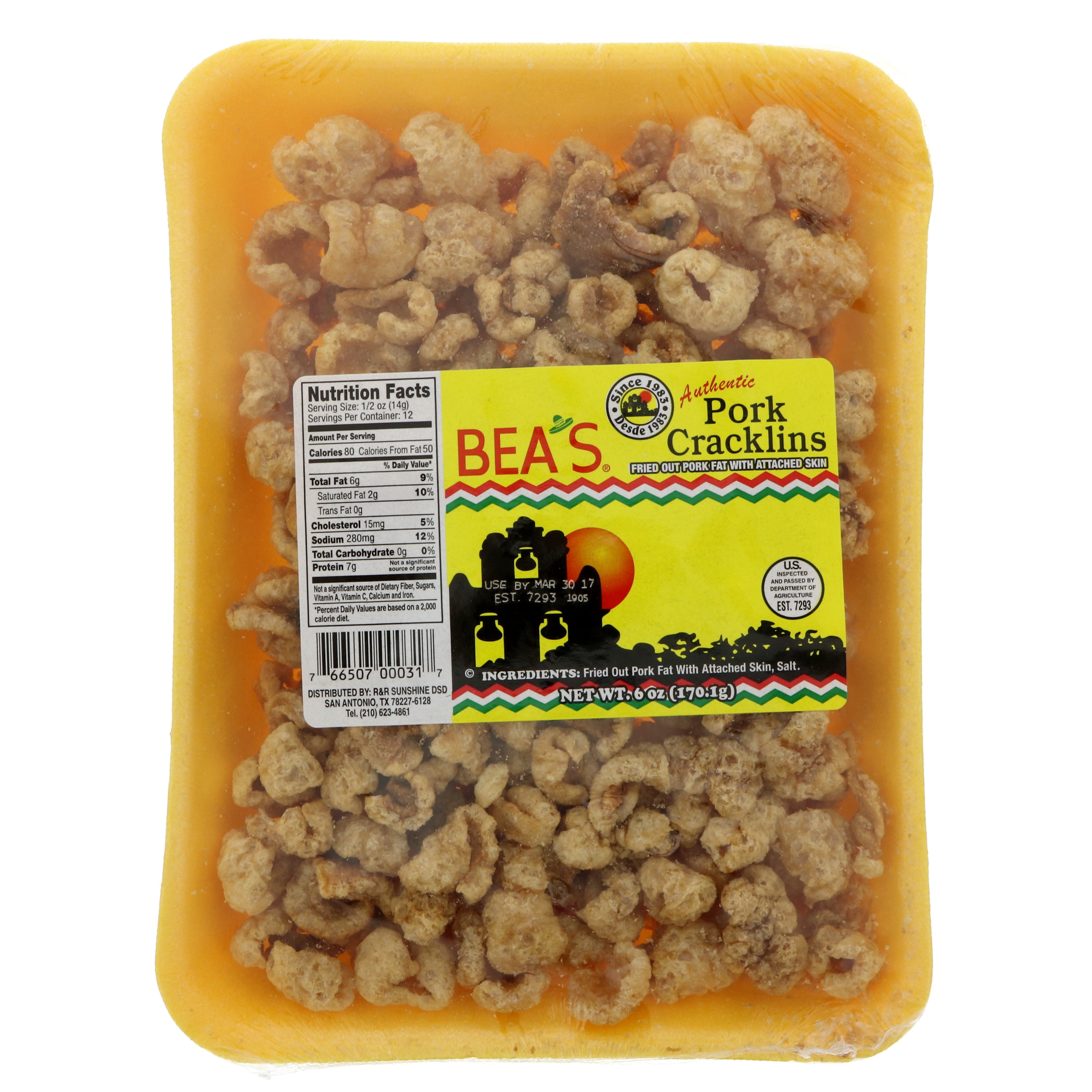 Bea's Original Pork Cracklins Tray - Shop Chips at H-E-B