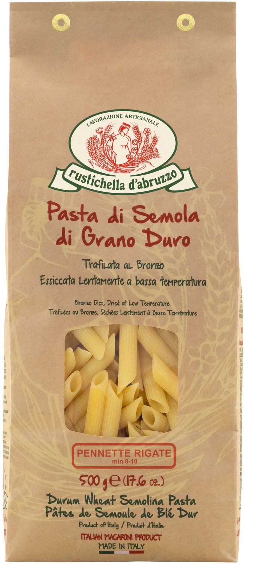 Rustichella d'Abruzzo Penne Rigate, 17.6 oz | Central Market - Really ...