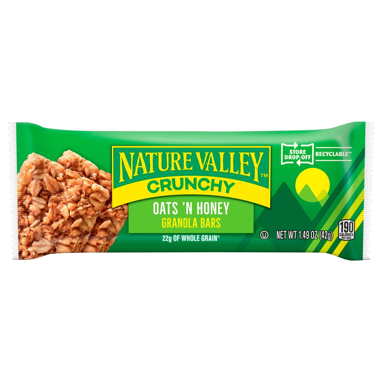 Nature Valley Crunchy Oats 'N Honey Granola Bar - Shop Granola & snack ...
