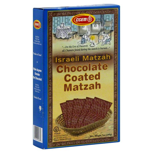 Osem Passover Chocolate Coated Matzah - Shop Crackers & breadsticks at ...