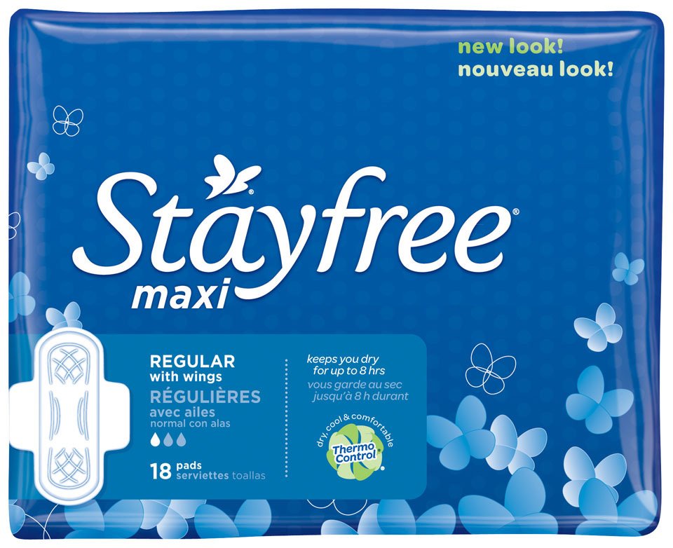 Stayfree Maxi Regular Pads with Wings - Shop Feminine Care at H-E-B