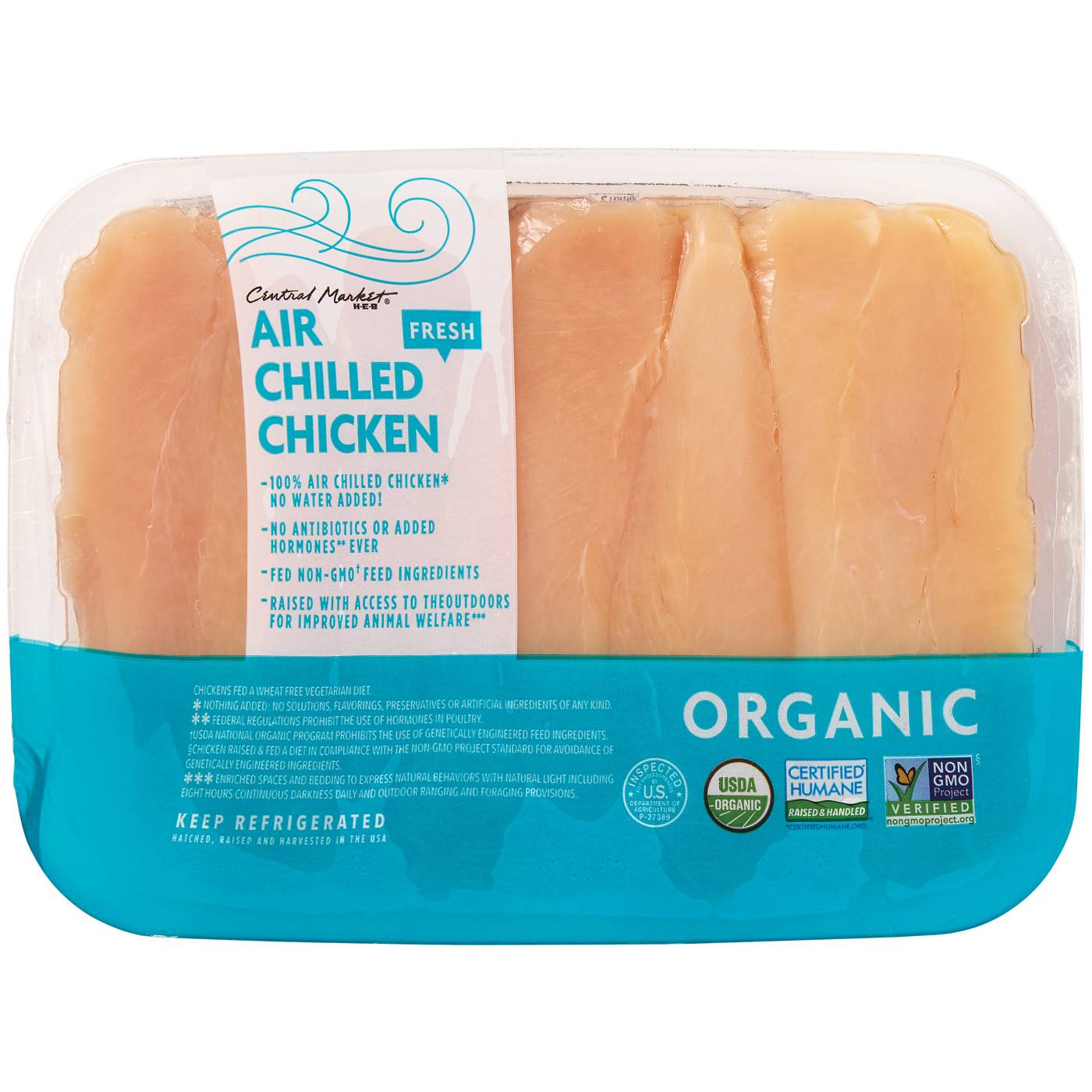 Central Market Organic Air-Chilled Chicken Breast Tenders - Shop ...