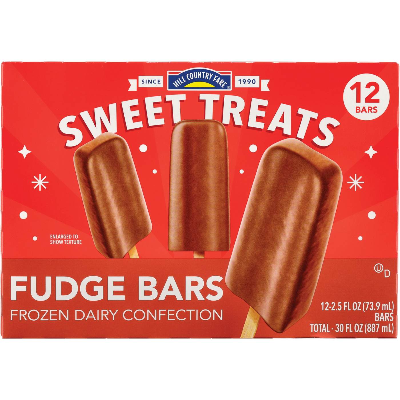 Hill Country Fare Sweet Treats Fudge Bars - Shop Bars & pops at H-E-B