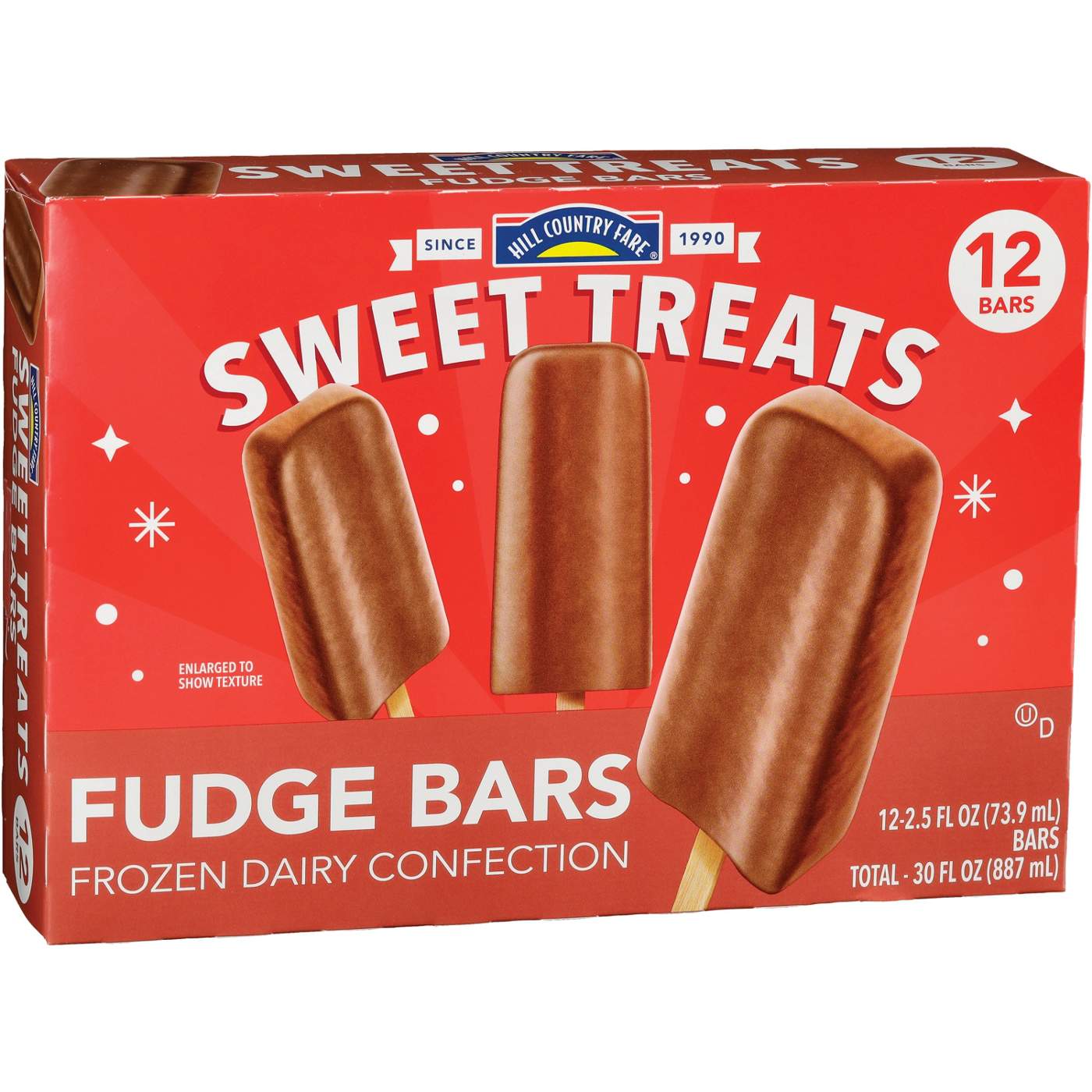 Hill Country Fare Sweet Treats Fudge Bars - Shop Bars & pops at H-E-B