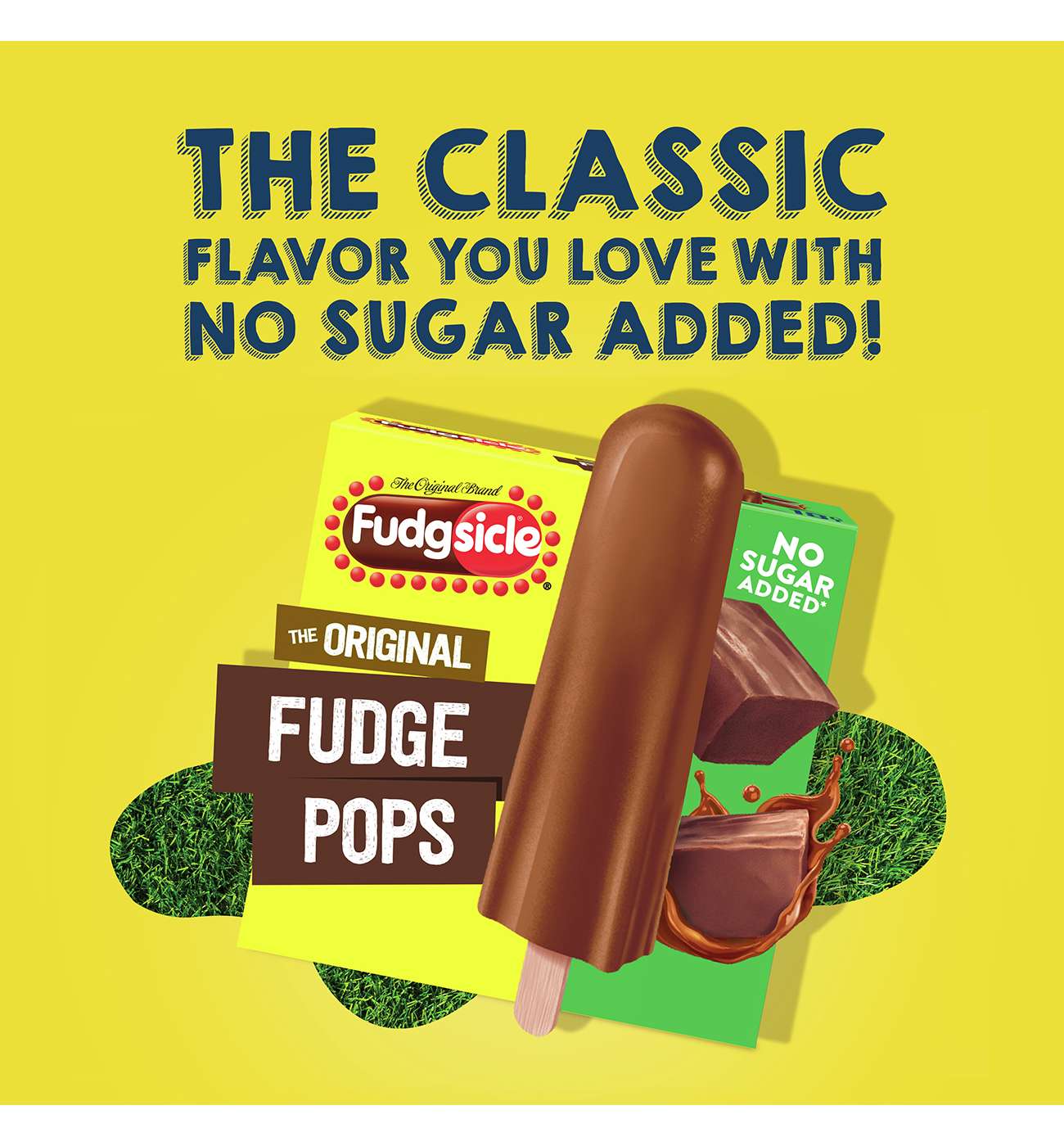 Popsicle Fudgsicle No Sugar Added Original Fudge Pops - Shop Bars ...