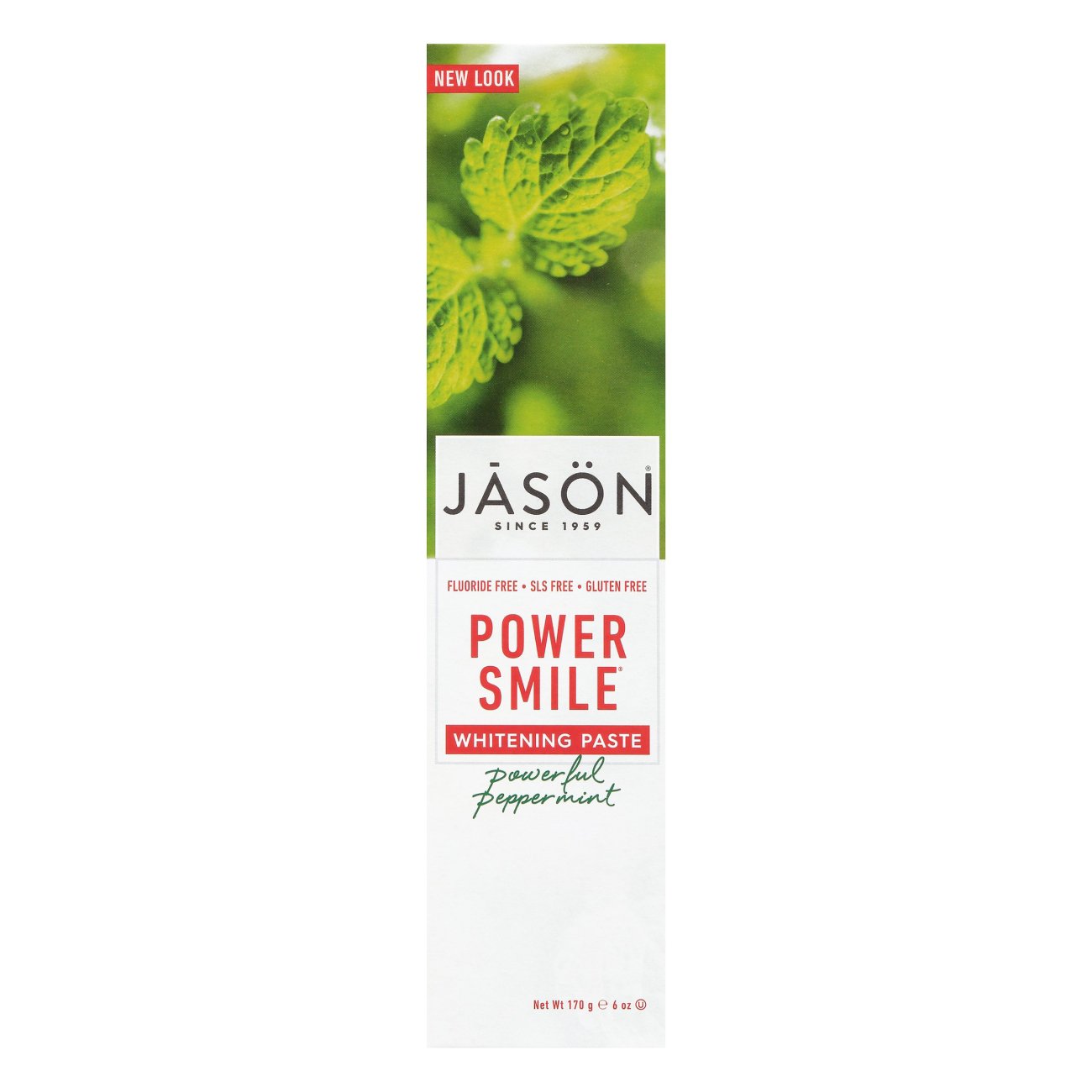 Jason Fluoride Free Power Smile Whitening Paste - Powerful Peppermint ...