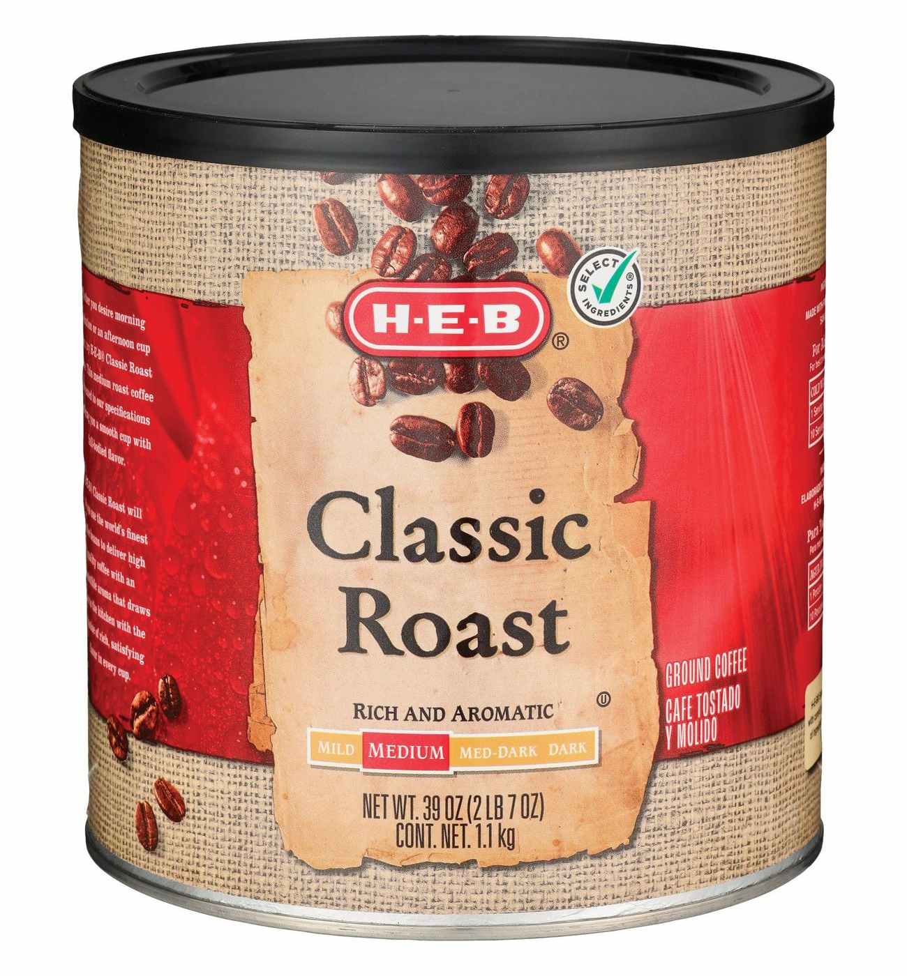 H-E-B Classic Roast Medium Ground Coffee - Shop Coffee at H-E-B