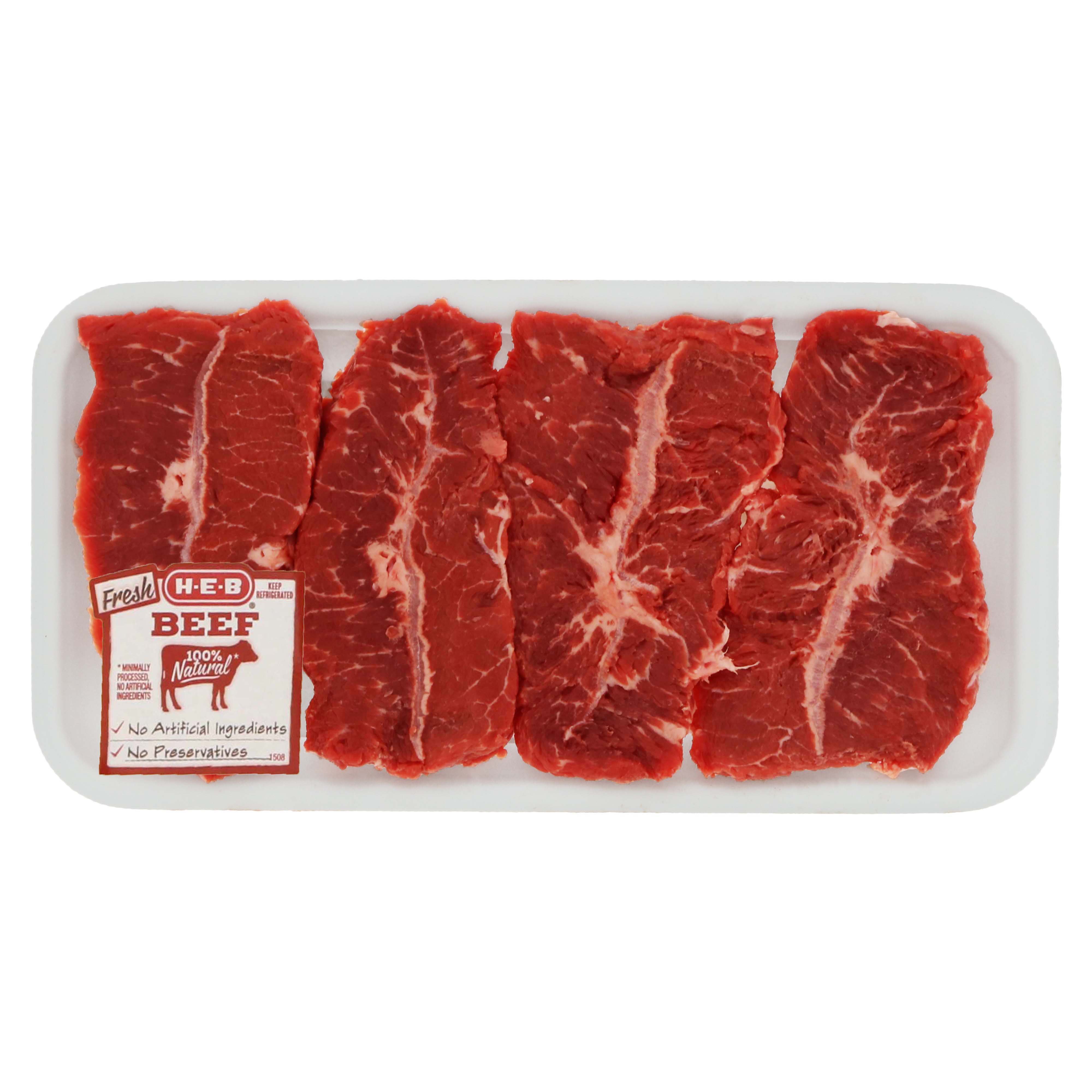 H-E-B Beef Top Blade Steak Boneless Thin, USDA Select - Shop Beef at H-E-B